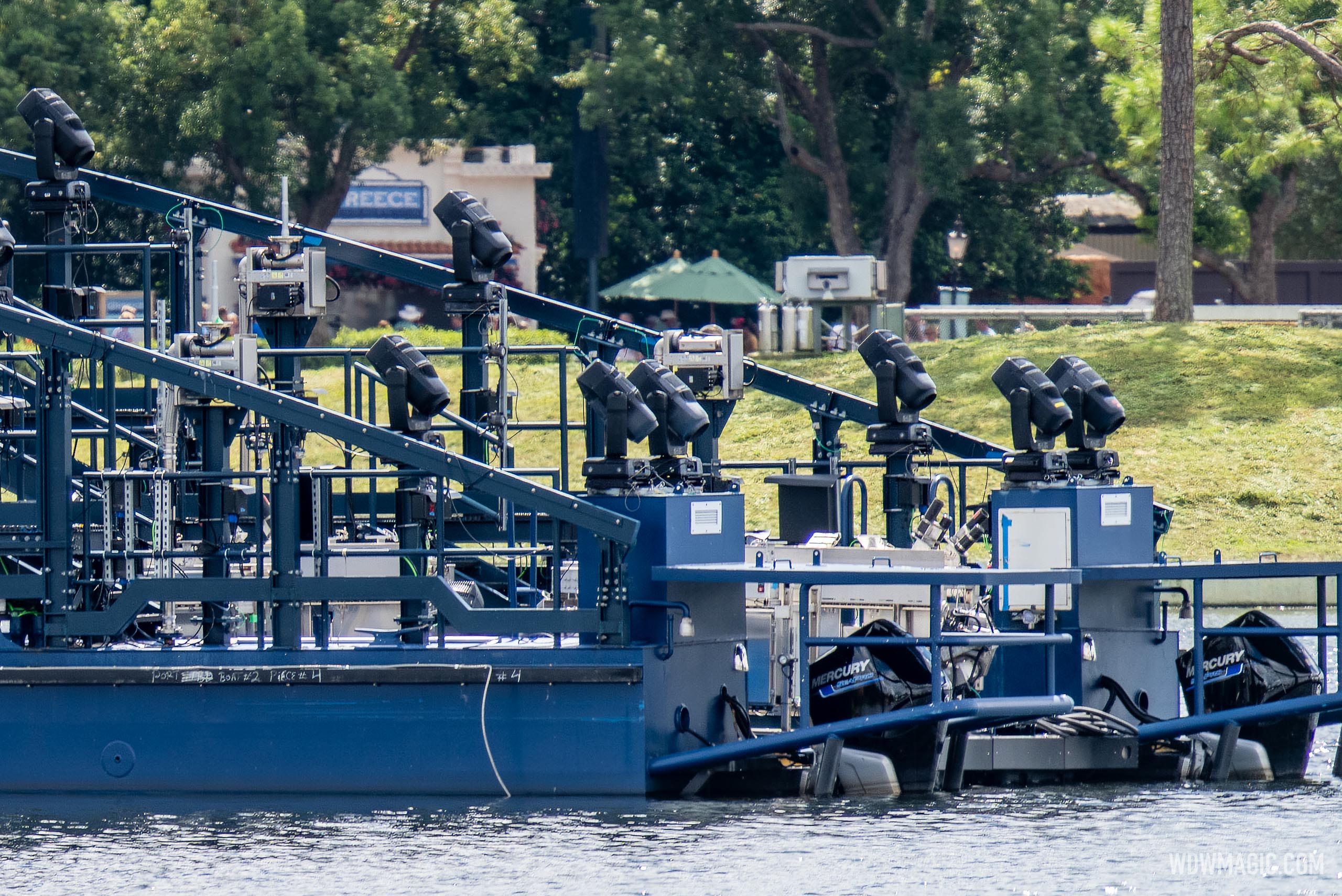 Luminous barge in World Showcase Lagoon - September 27 2023 - Photo 12 ...