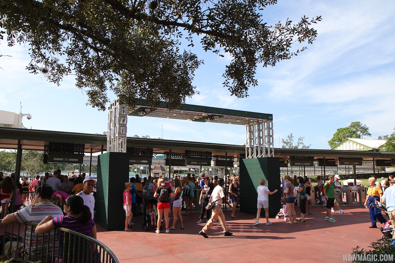 Magic Kingdom turnstile area construction - RFID - Photo 1 of 4