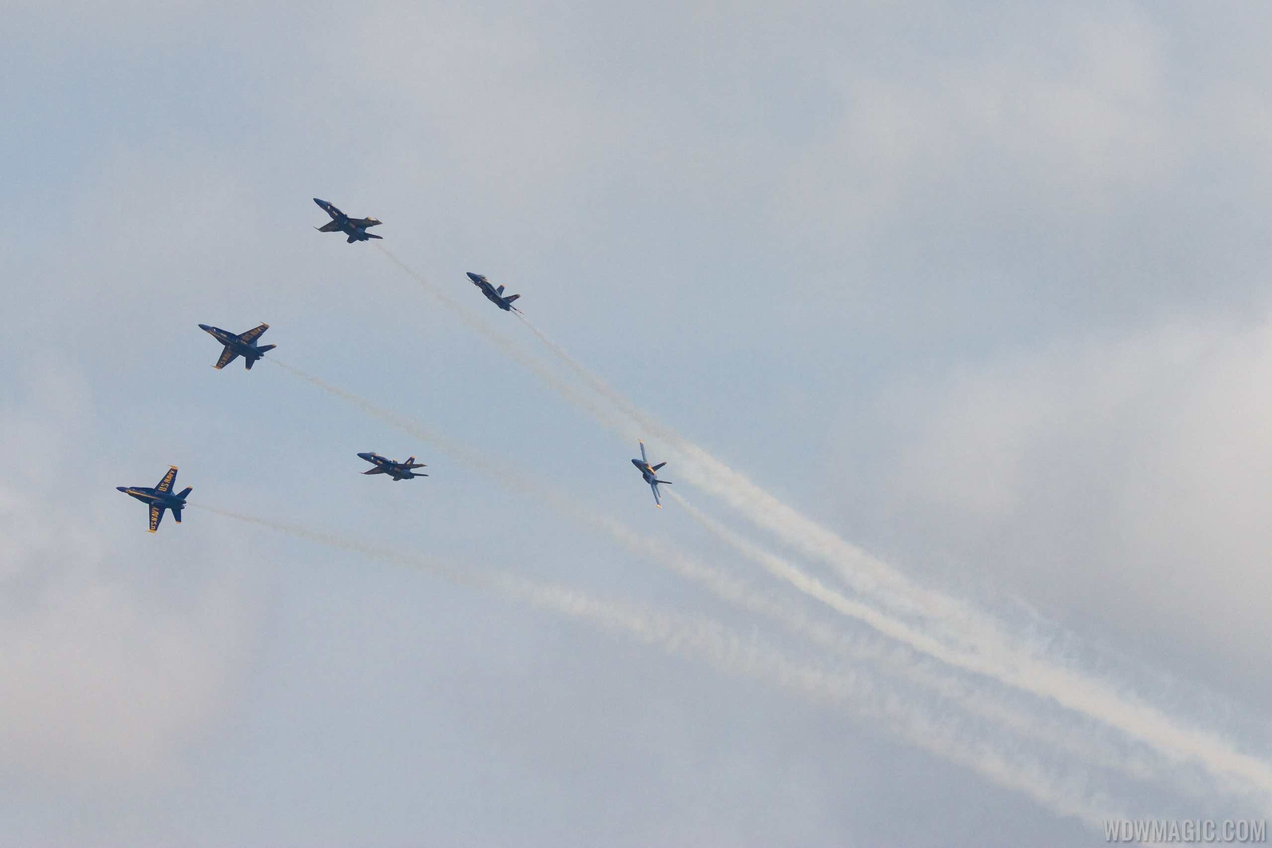 U.S. Navy Blue Angels F18 flyover of the Magic Kingdom - Photo 5 of 6