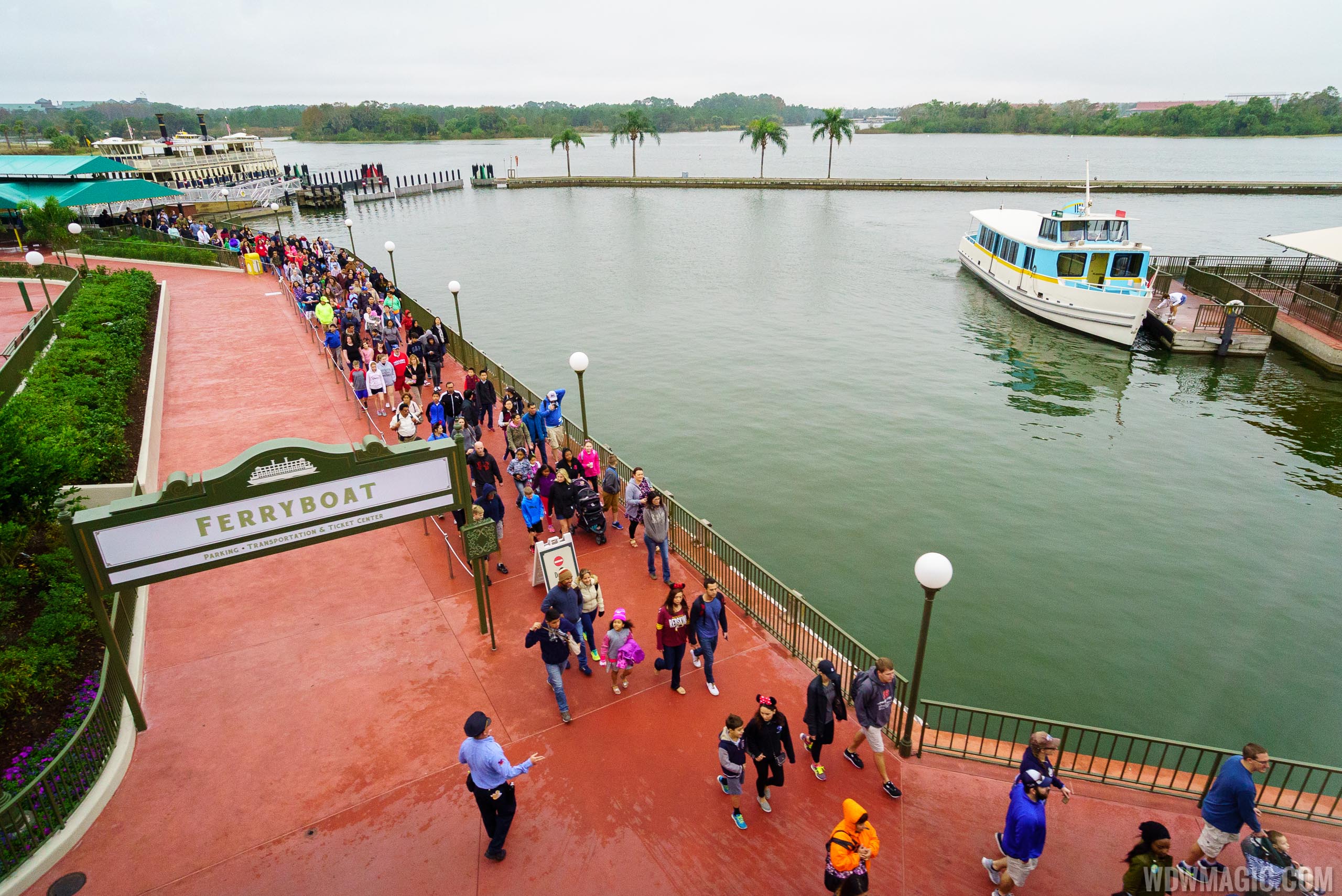 PHOTOS - Newly expanded Ferryboat Dock entrance at the Magic Kingdom