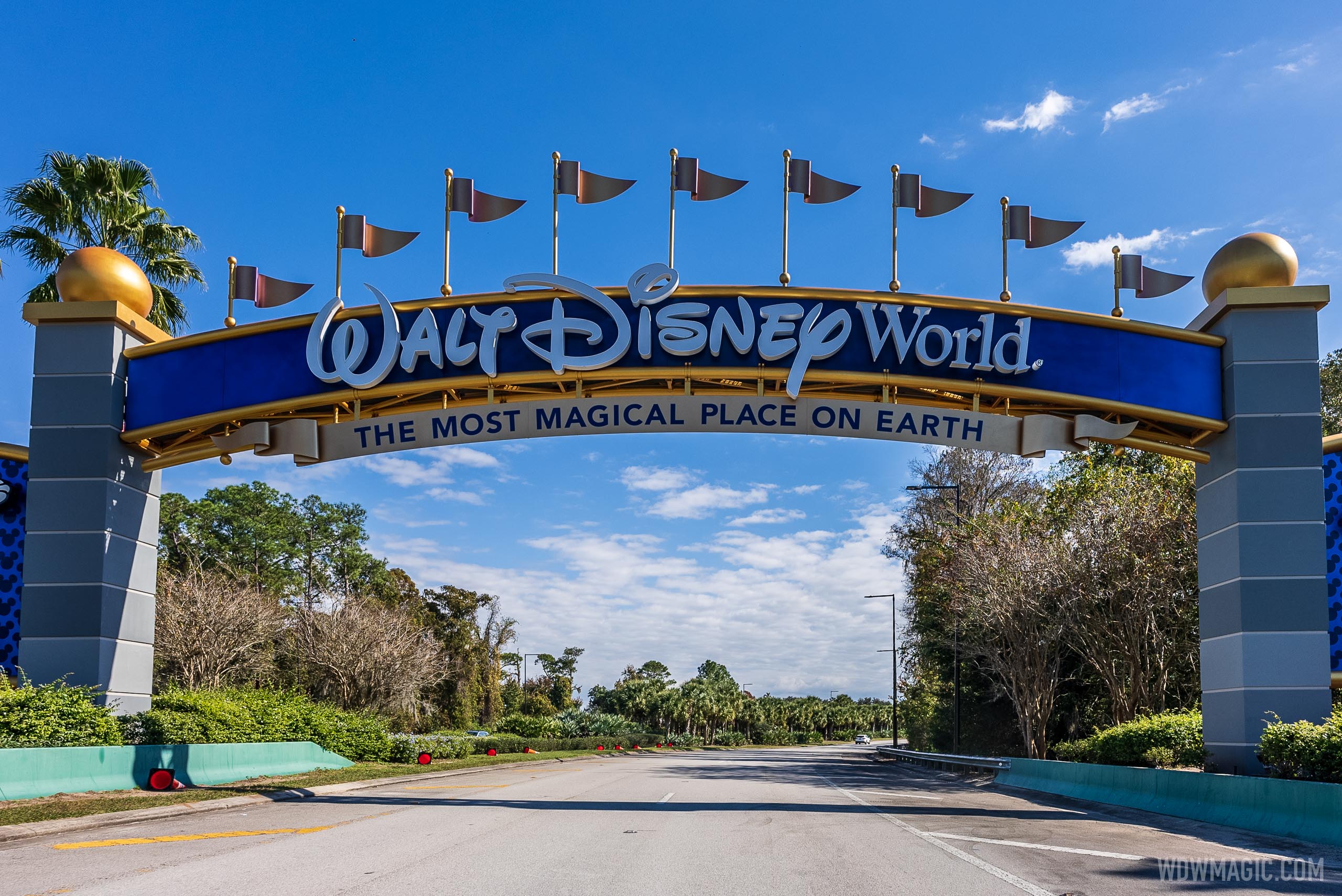 The Most Magical Place on Earth tagline installed on Western Way ...