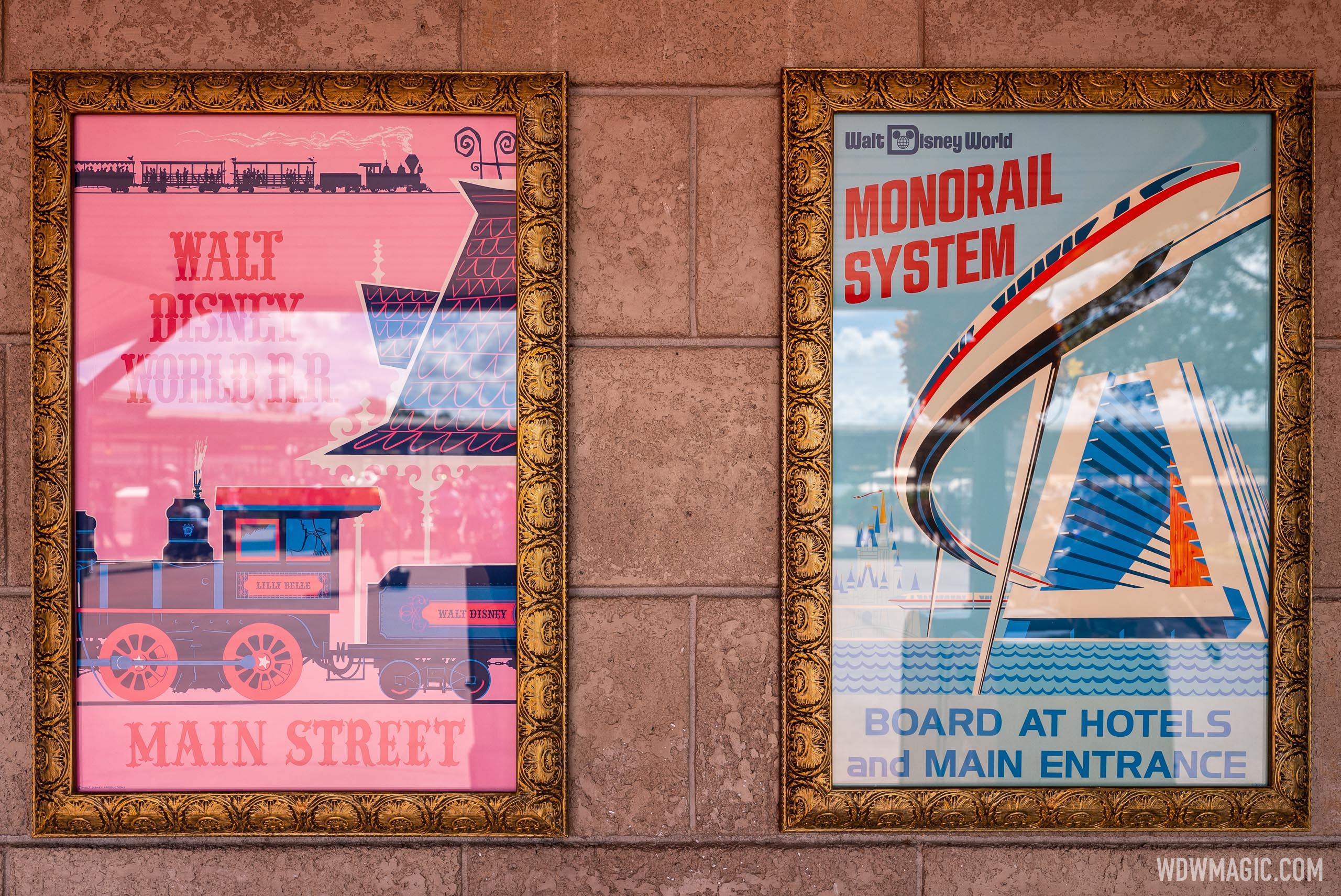 Vintage attraction posters at Magic Kingdom entrance - Photo 2 of 18