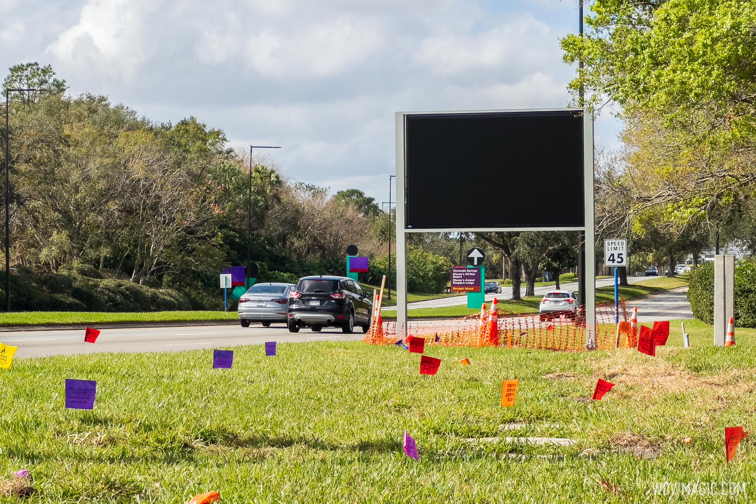 Digital Road Signs at Walt Disney World