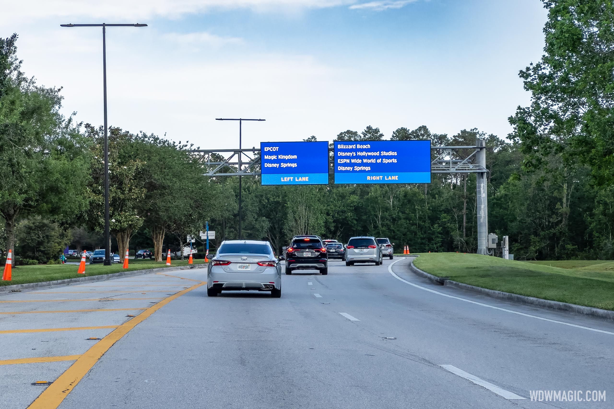 Walt Disney World digital road signage - May 2023