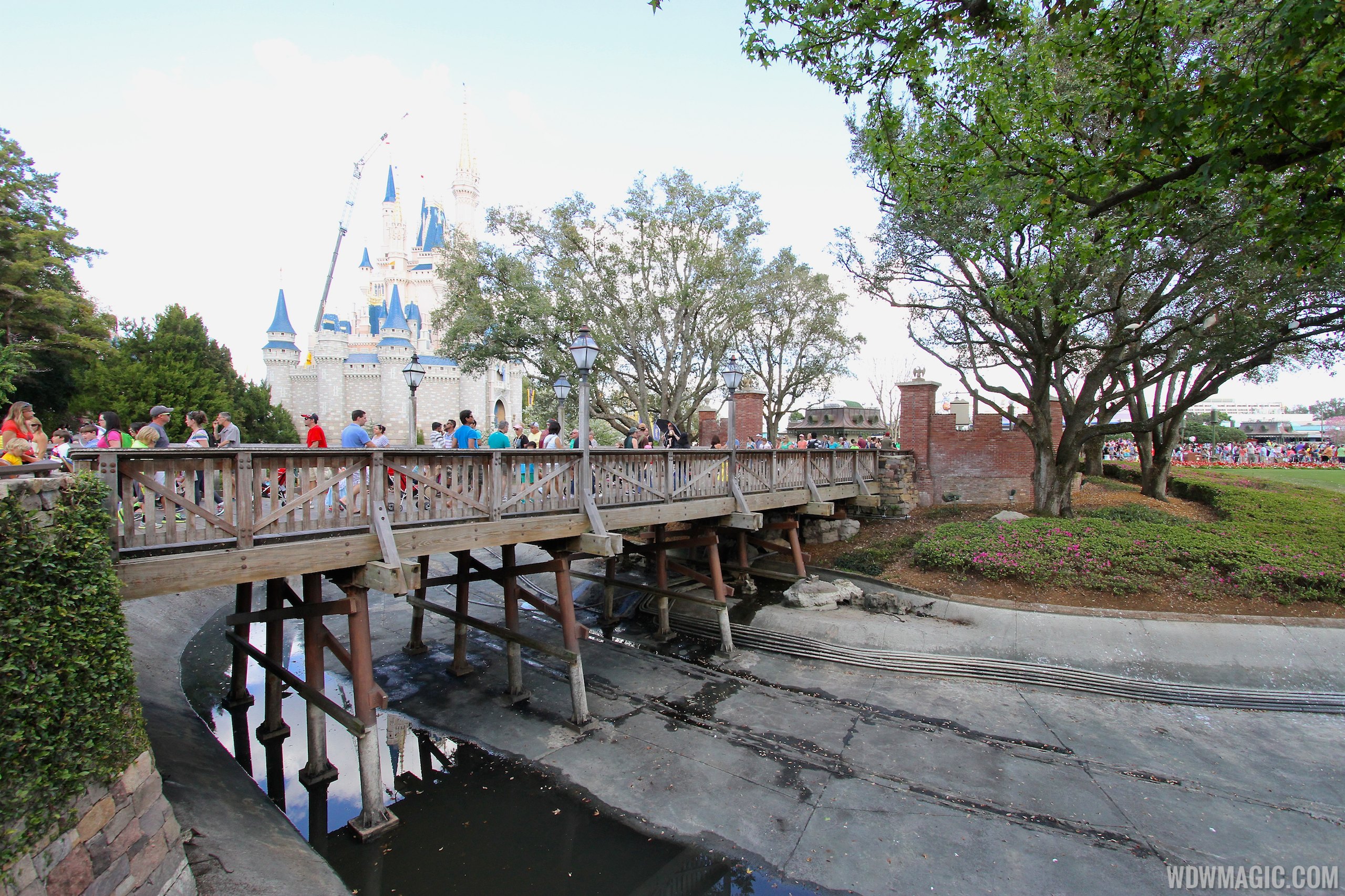 Magic Kingdom moats drained - Photo 11 of 15