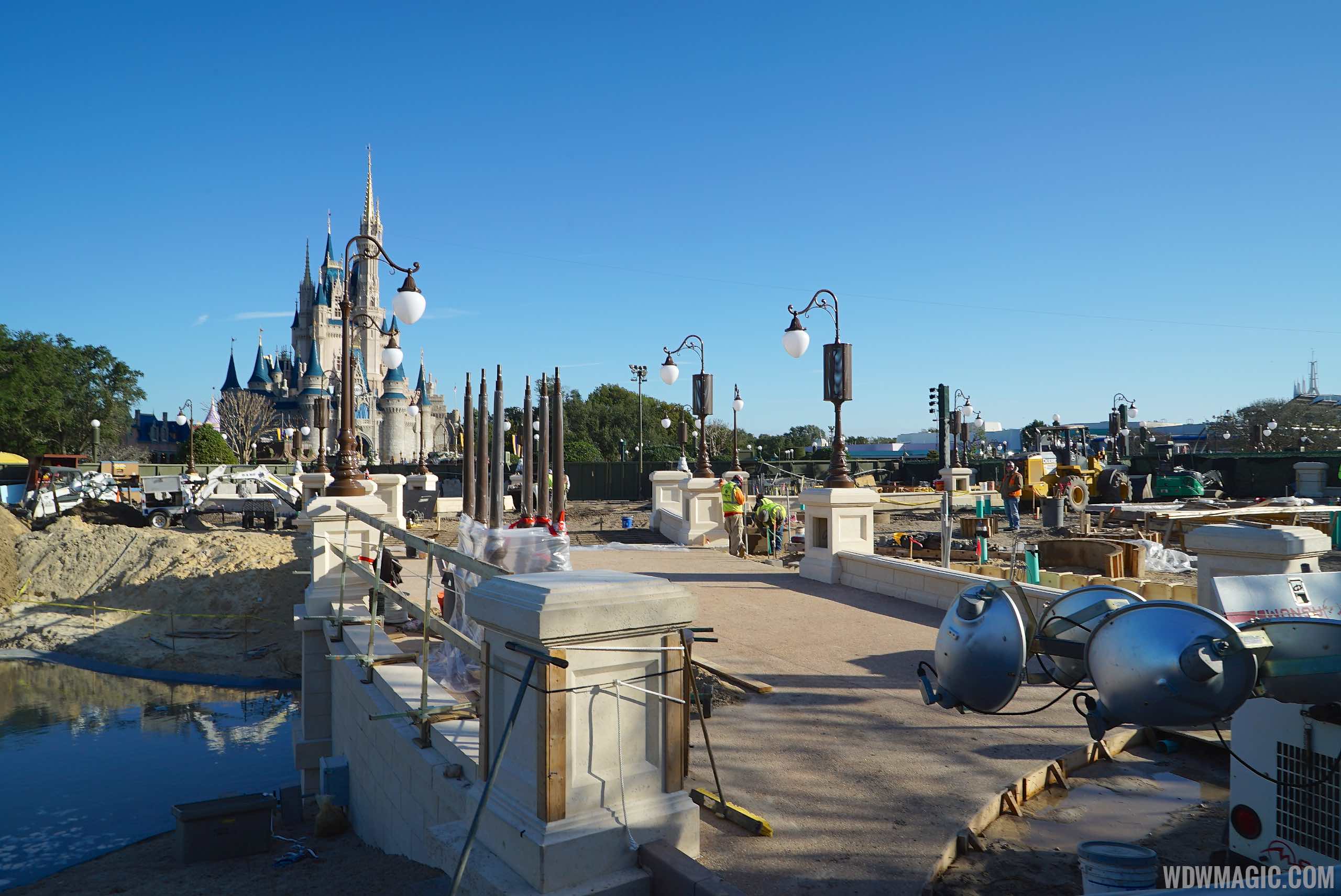 Magic Kingdom hub construction