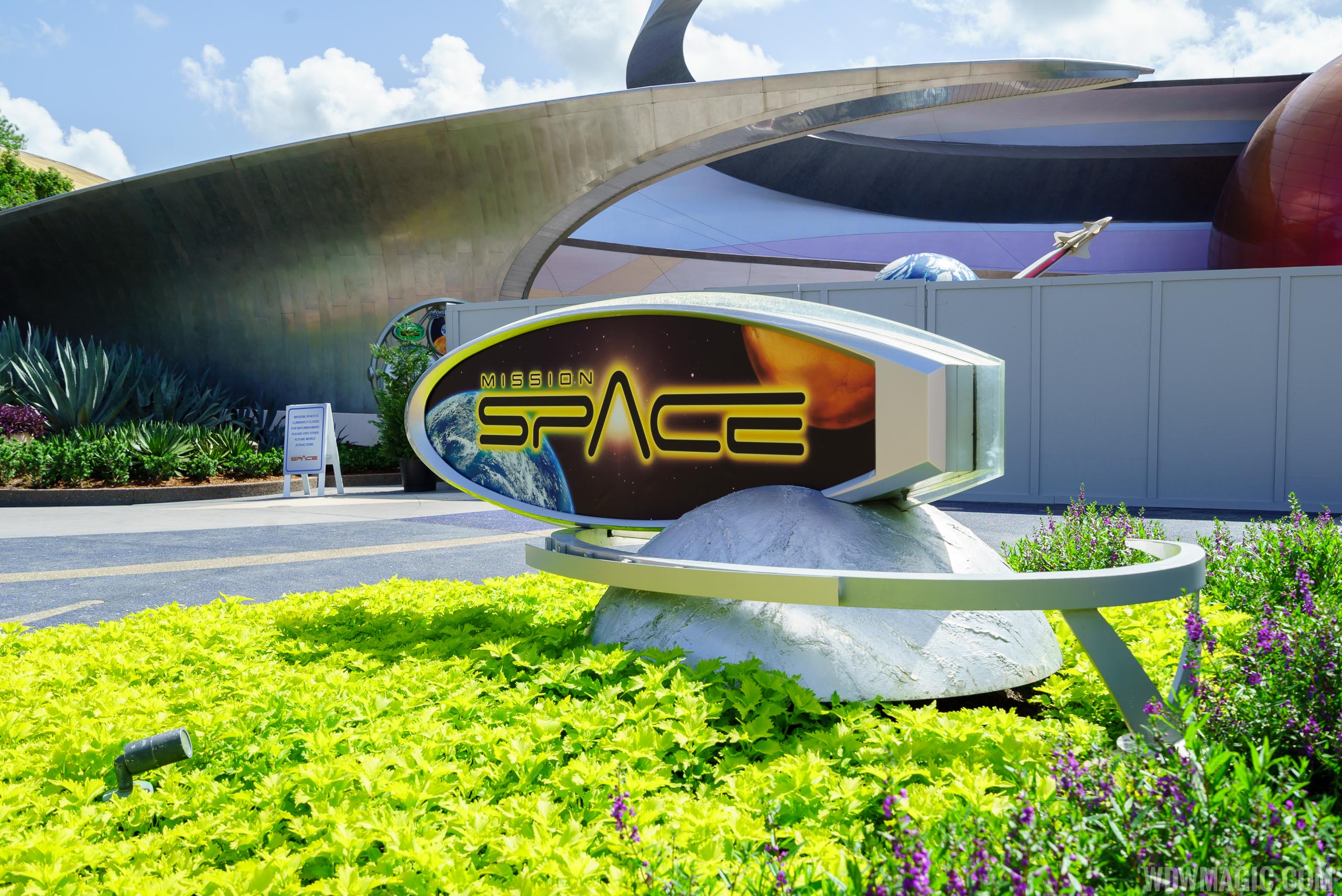 PHOTOS - New signs outside Mission SPACE ahead of this weekend's reopening