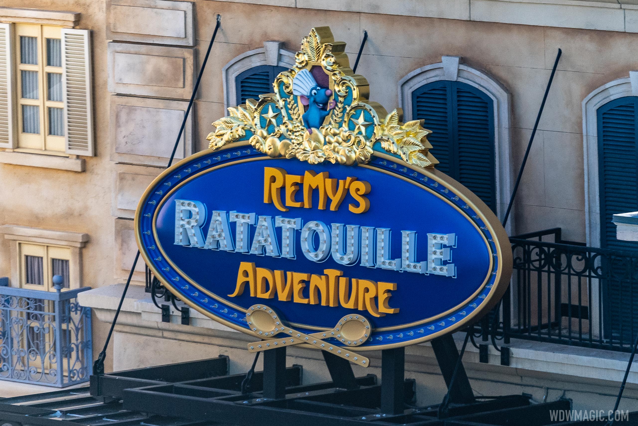PHOTOS - Marquee sign installed at Remy's Ratatouille Adventure