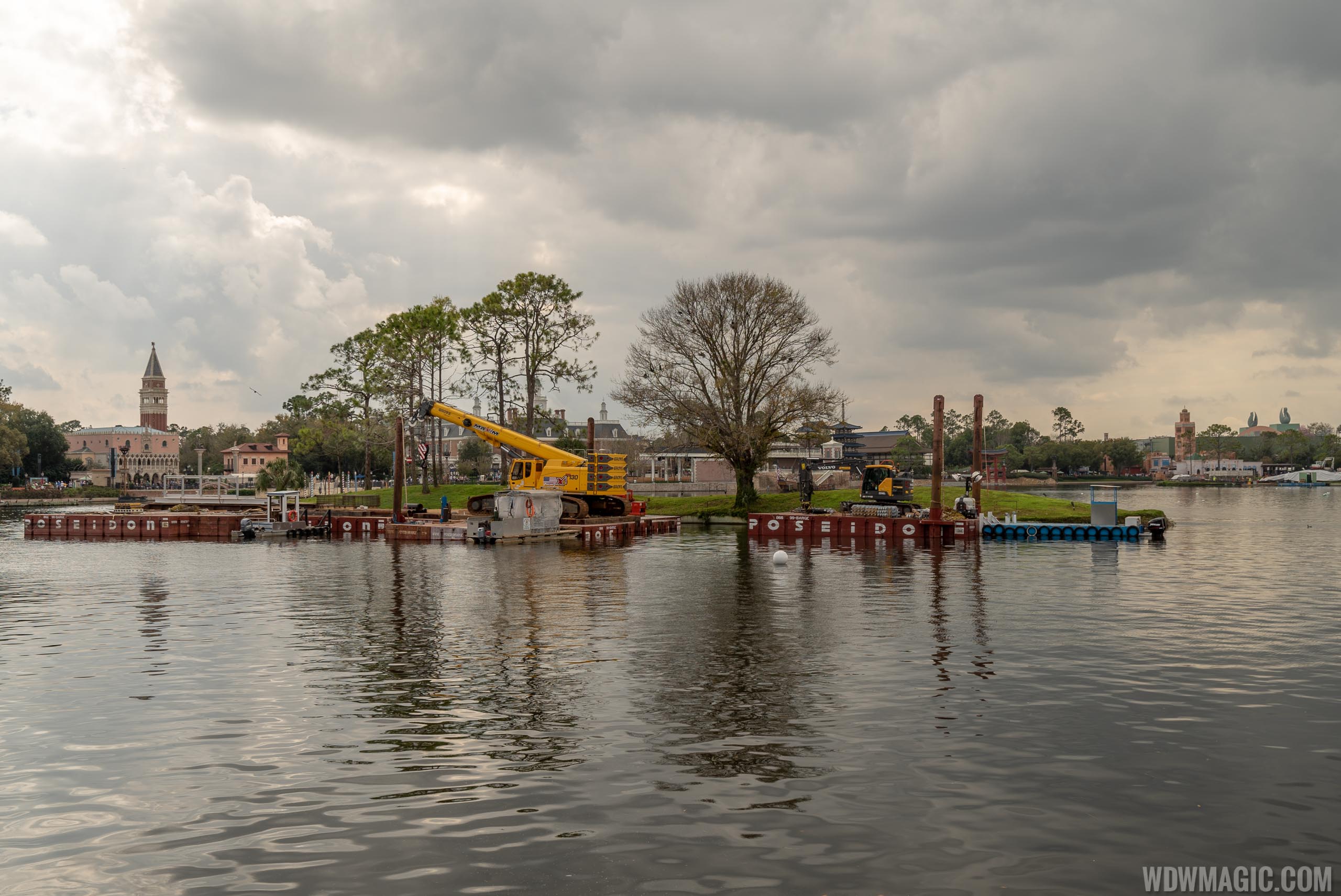 Epcot future firework show island construction - Photo 2 of 10
