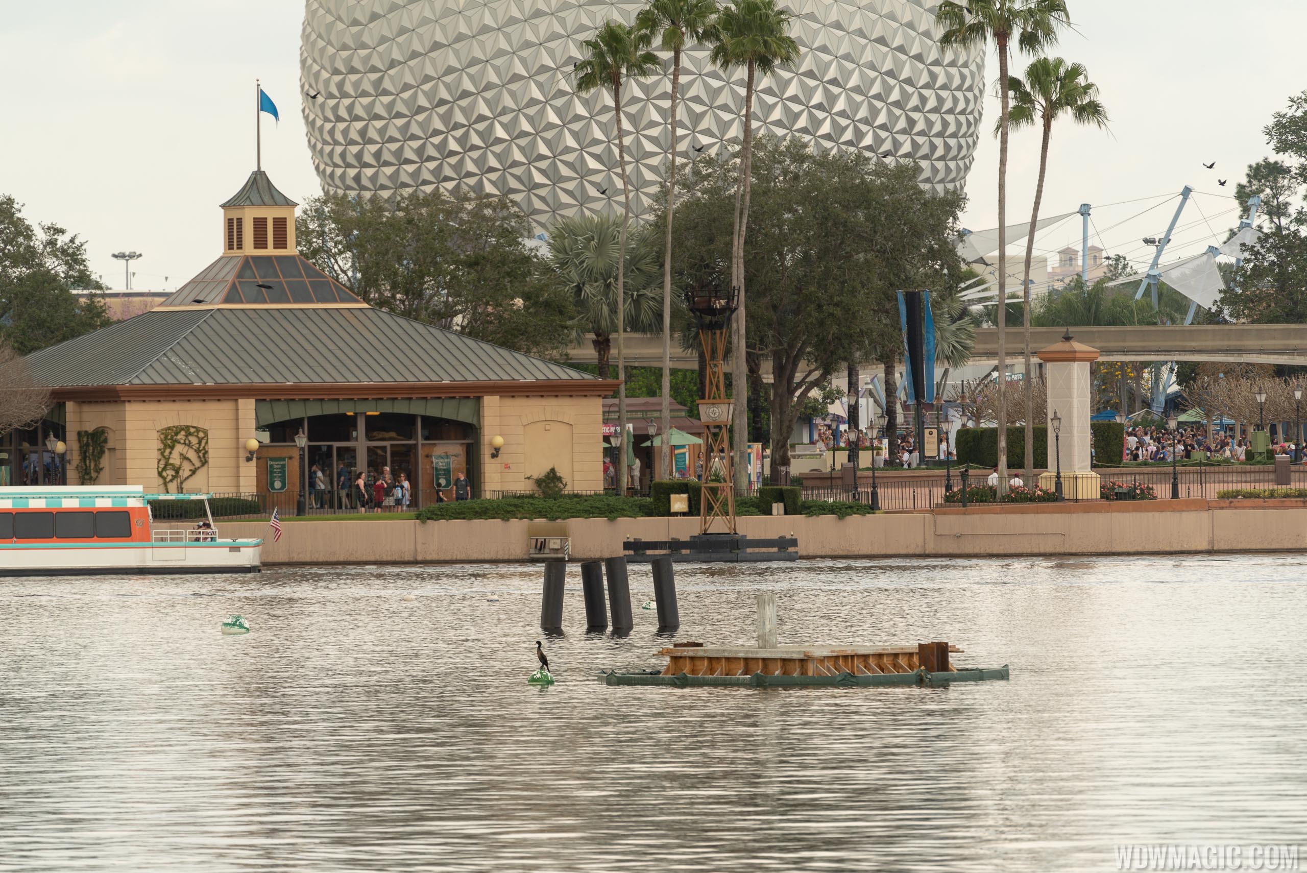 Epcot future firework show island construction - Photo 8 of 10