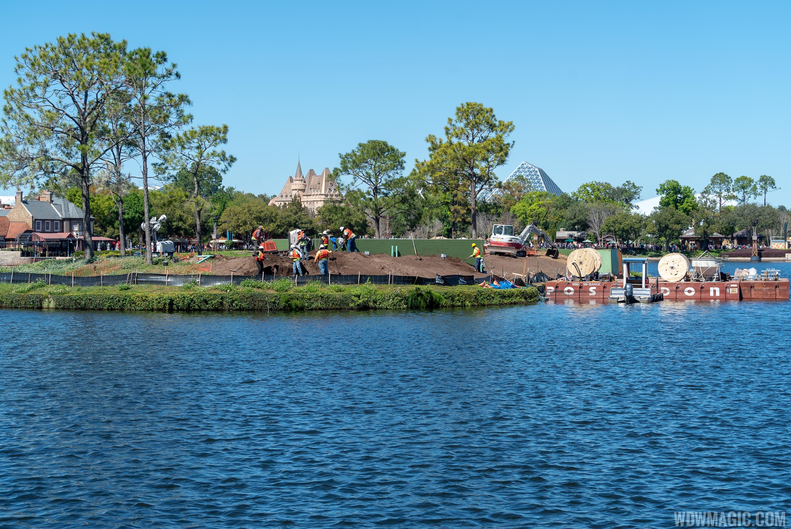 Epcot future firework show island construction - Photo 1 of 10
