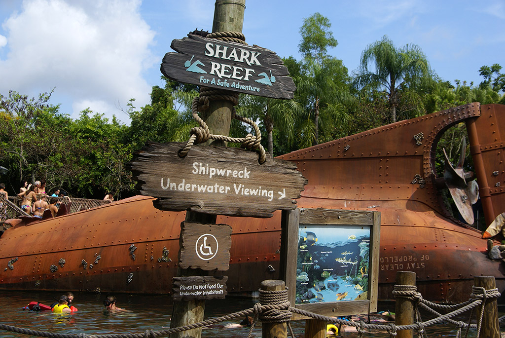 Shark Reef underwater viewing area