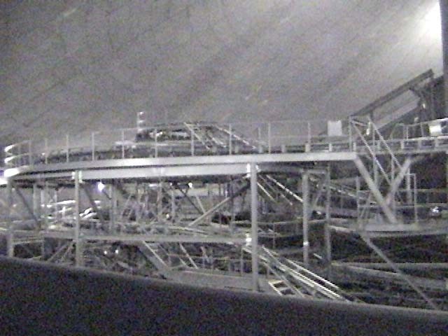 Space Mountain track photos with work lights on - Photo 3 of 4