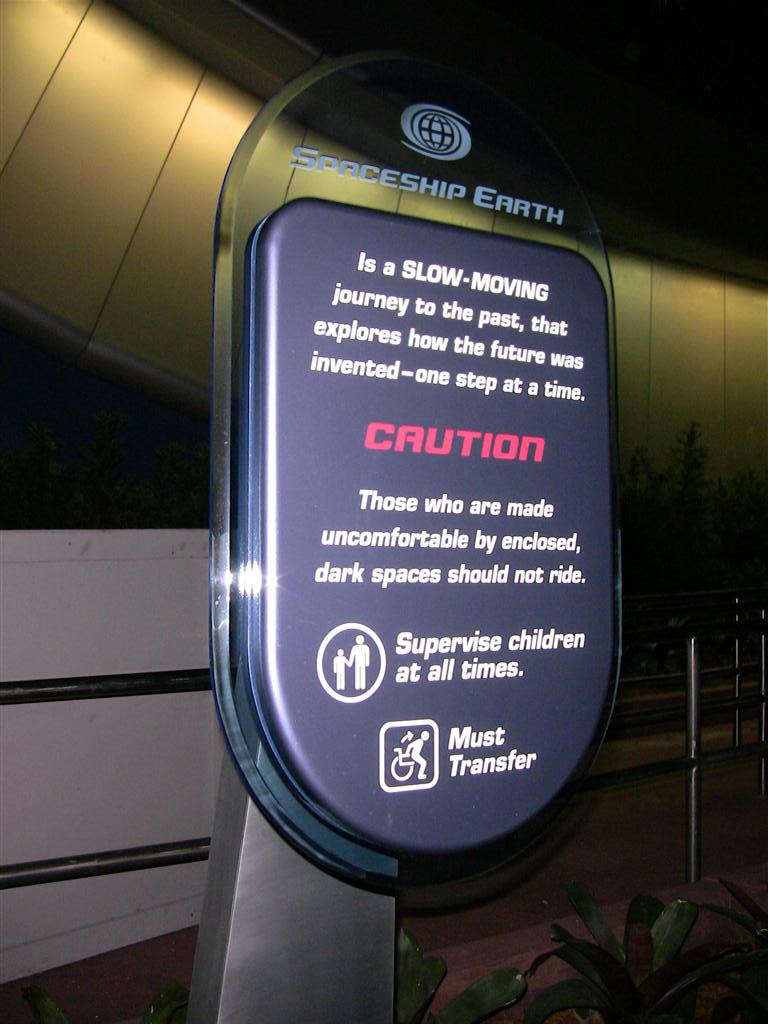 New signs installed around Spaceship Earth