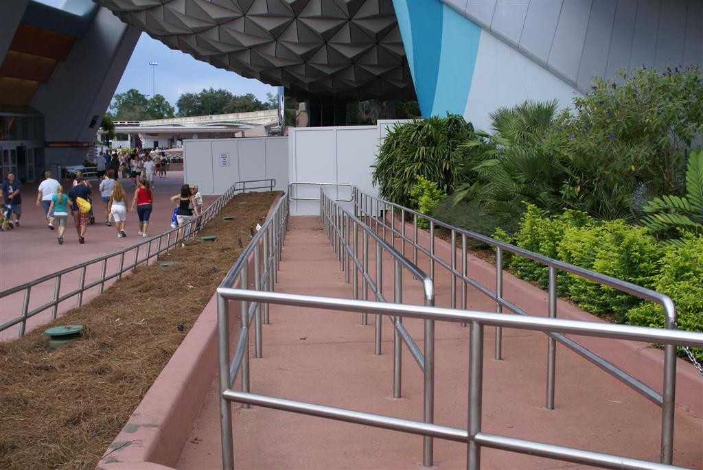 Latest Spaceship Earth refurbishment photos