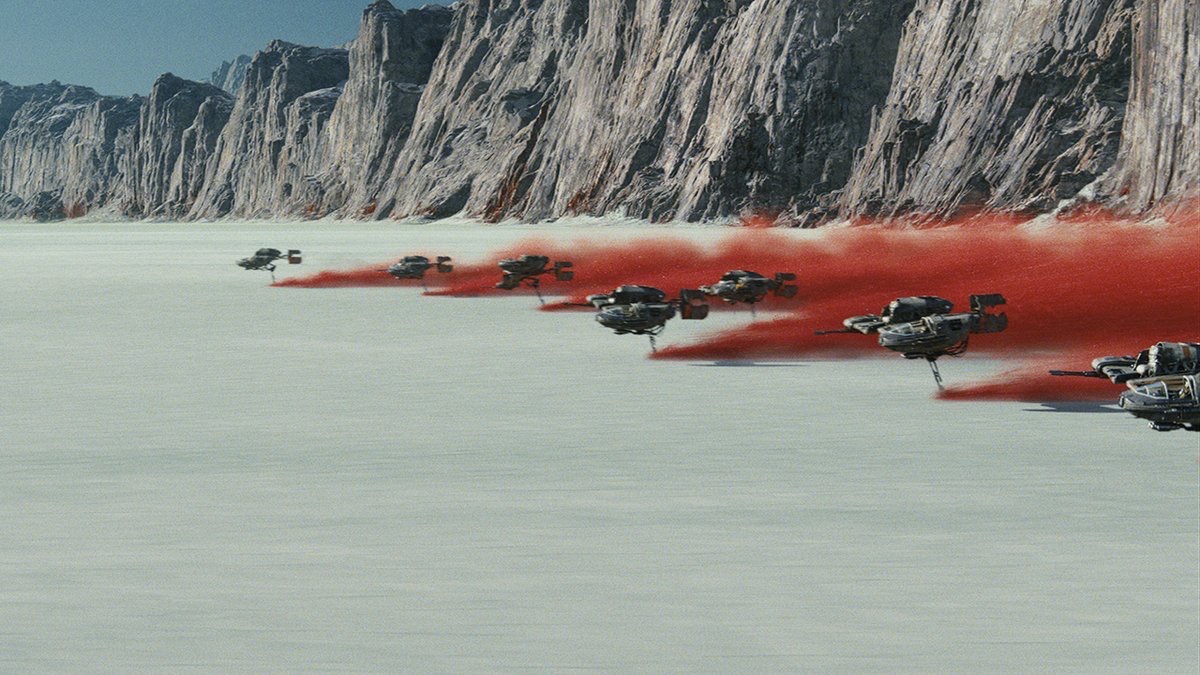 PHOTOS - New concept art shows the Starspeeder flight through Crait on ...