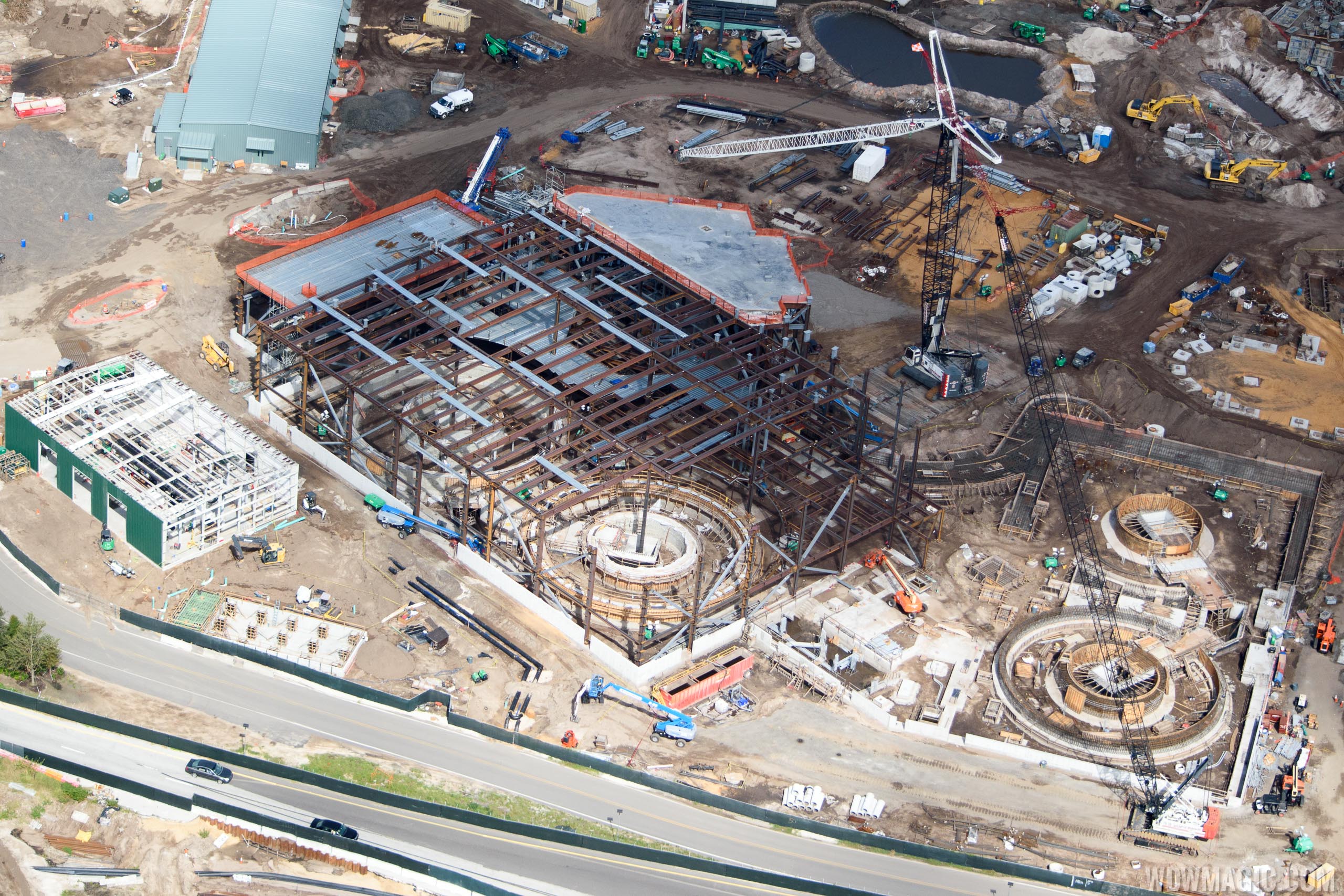 Star Wars Galaxy's Edge construction from the air - Photo 6 of 7