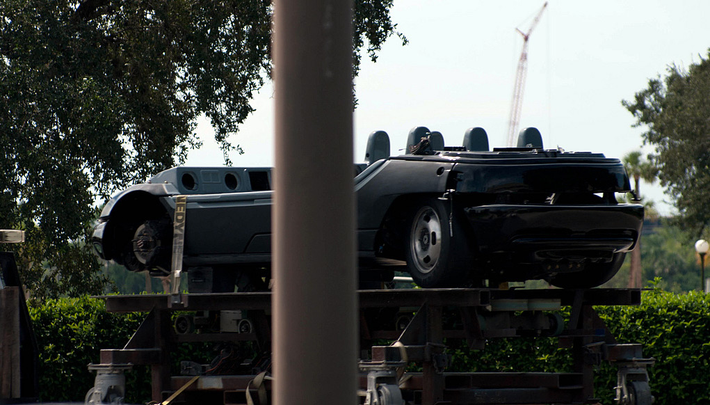 PHOTOS - Test Track ride vehicle spotted leaving Central Shops after ...