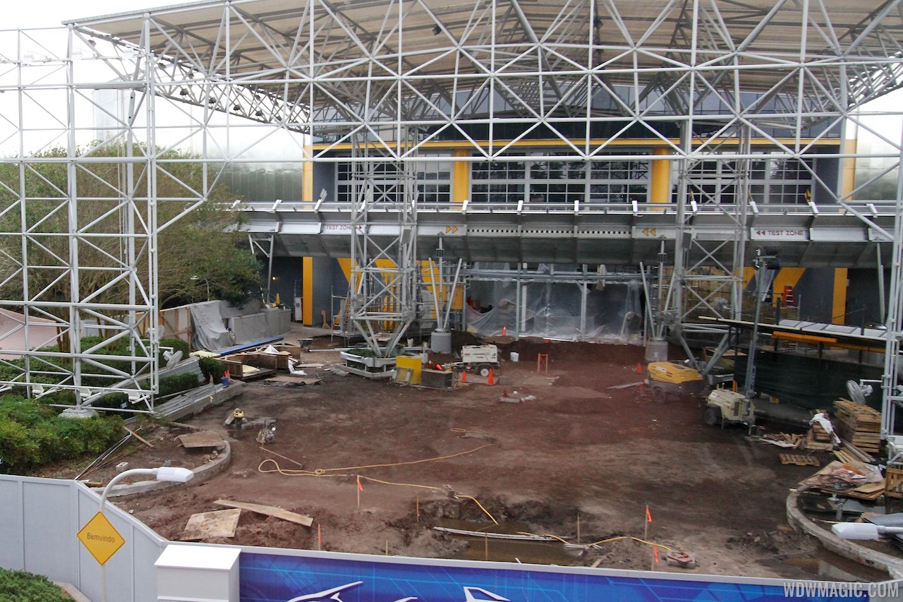 Test Track construction - entrance area