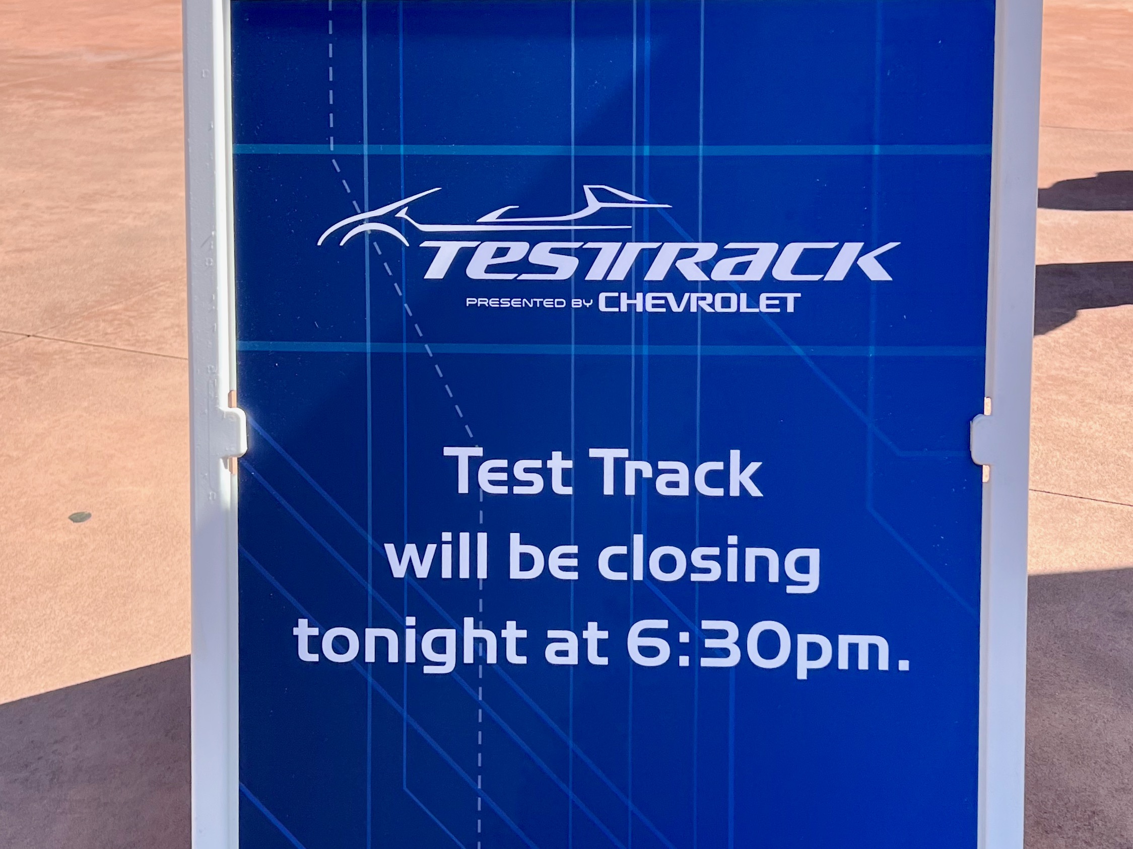 Test Track early closure
