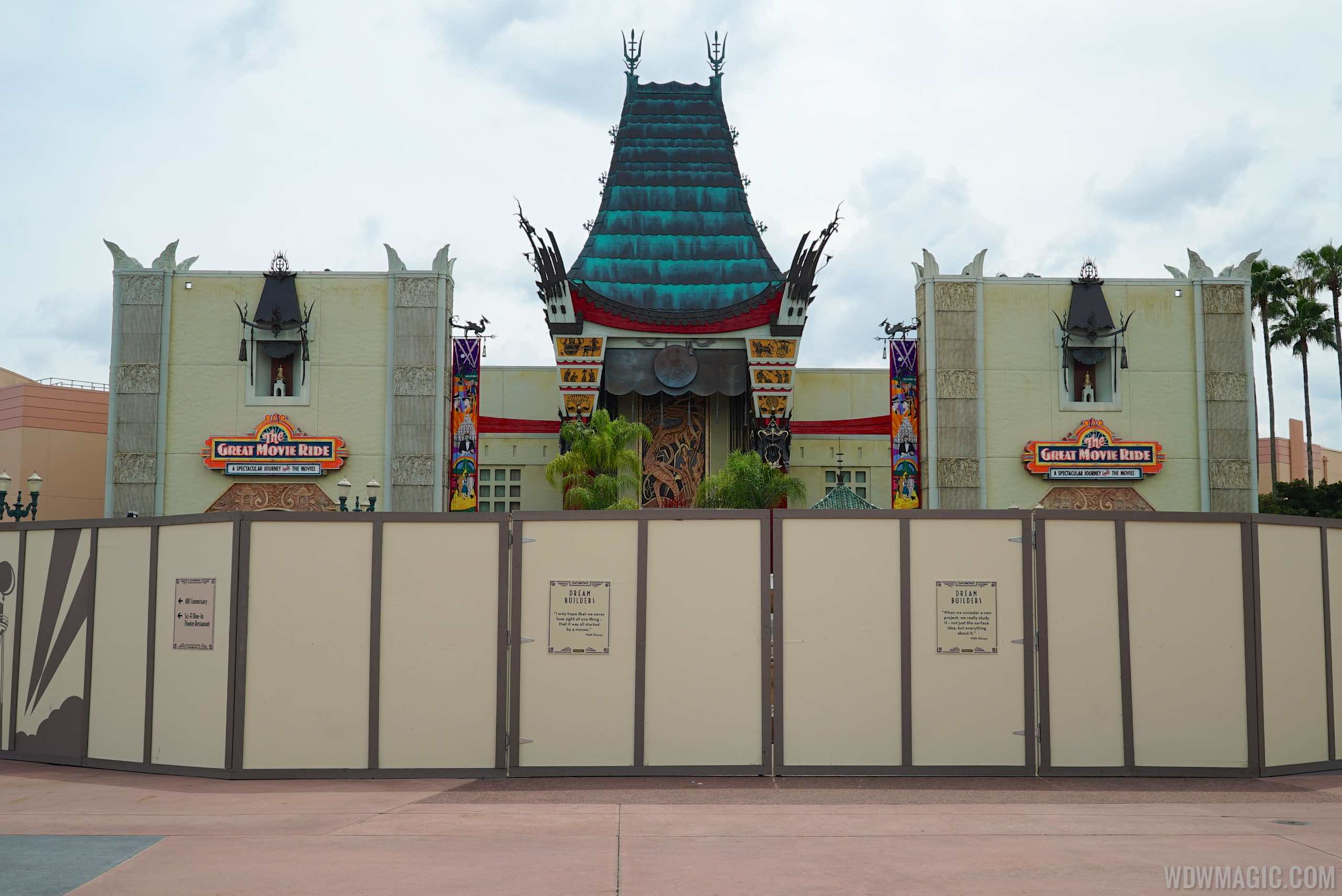 PHOTOS - Exterior refurbishments underway at The Great Movie Ride