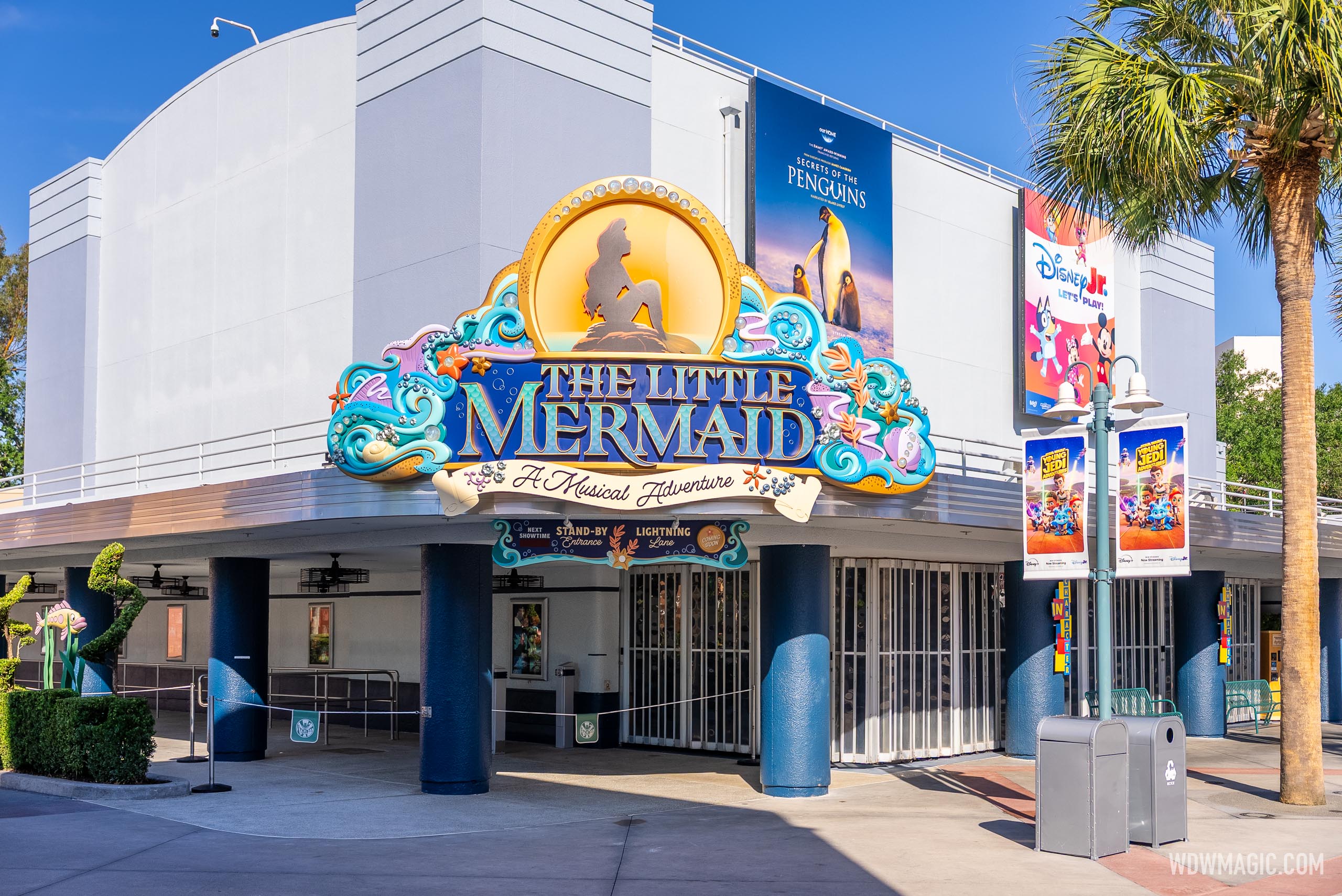 Marquee Sign Now in Place for The Little Mermaid Show at Disney's ...