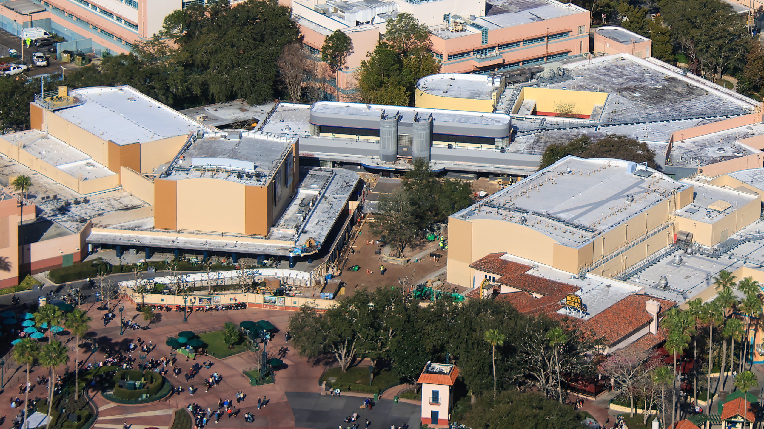 New Aerial Photos Show Major Progress on New Walt Disney Studios Area ...