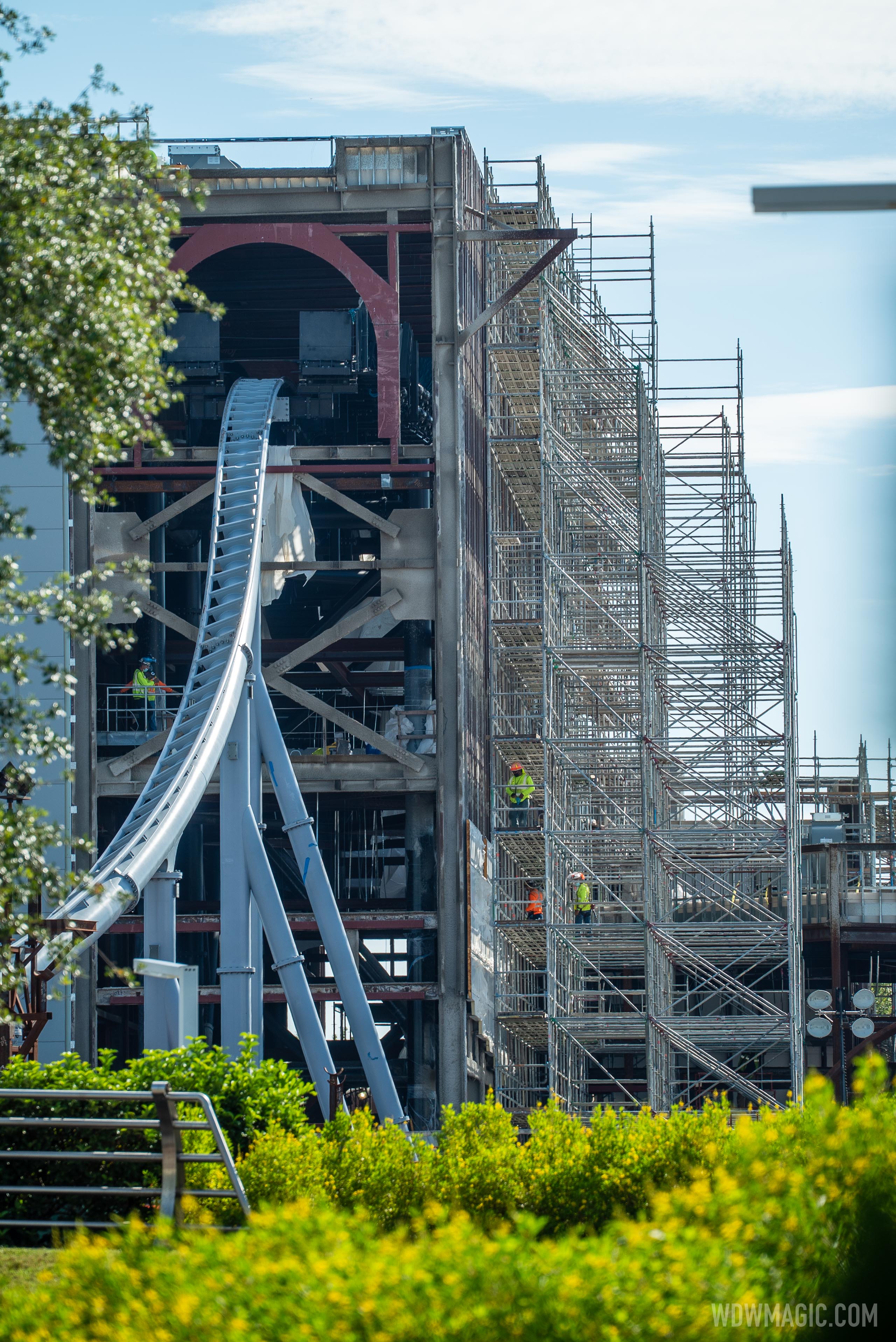 TRON Lightcycle Run construction - August 18 2020 - Photo 6 of 9