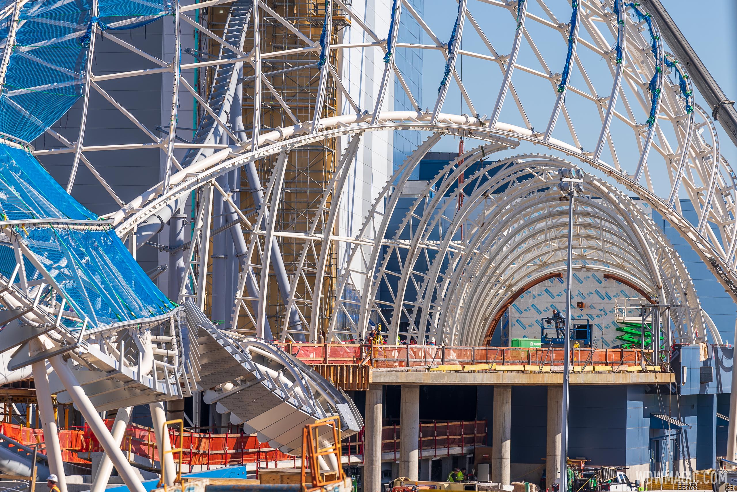 TRON Lightcycle Run construction - December 28 2021 - Photo 5 of 19