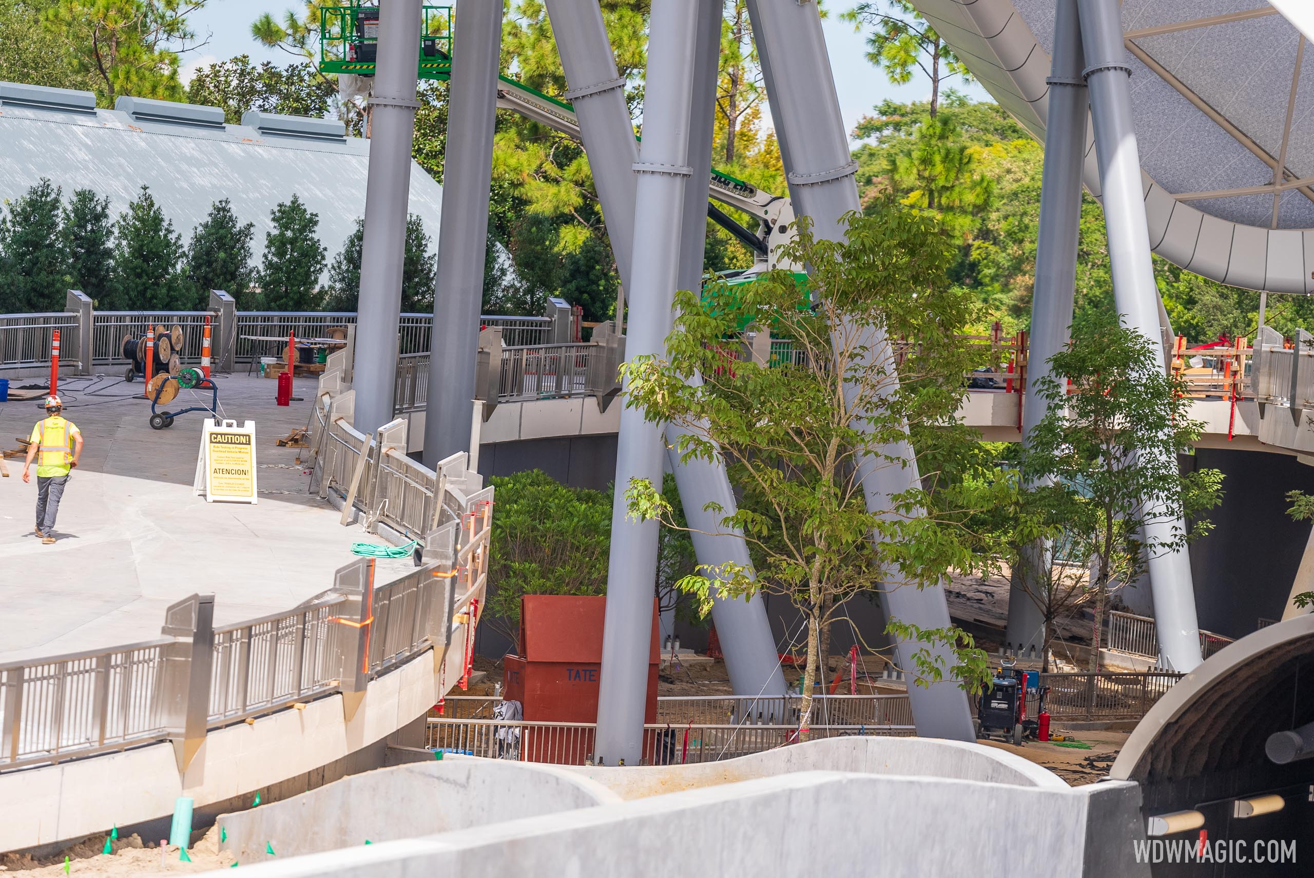 TRON Lightcycle Run construction - October 11 2022 - Photo 5 of 22