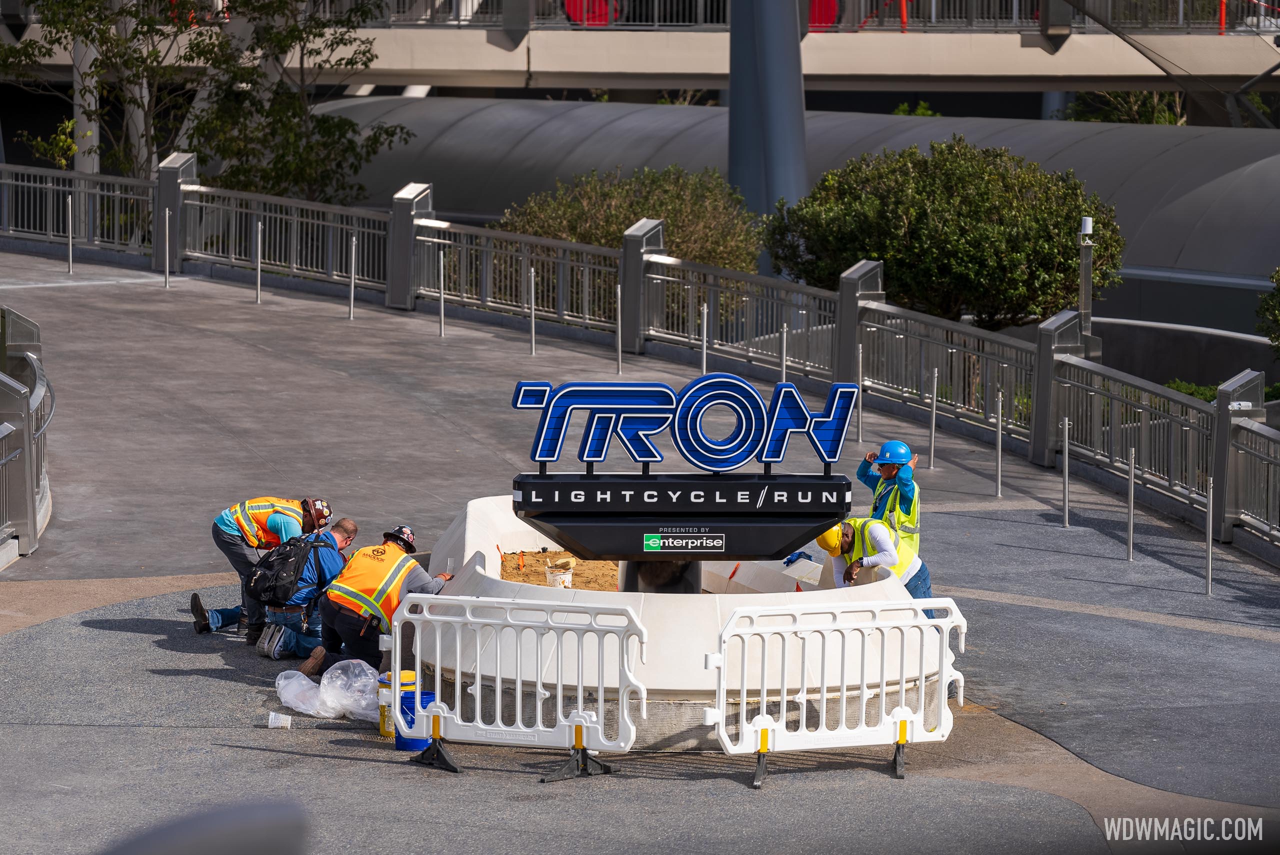 More views of the TRON Lightcycle Run marquee sign - Photo 6 of 11