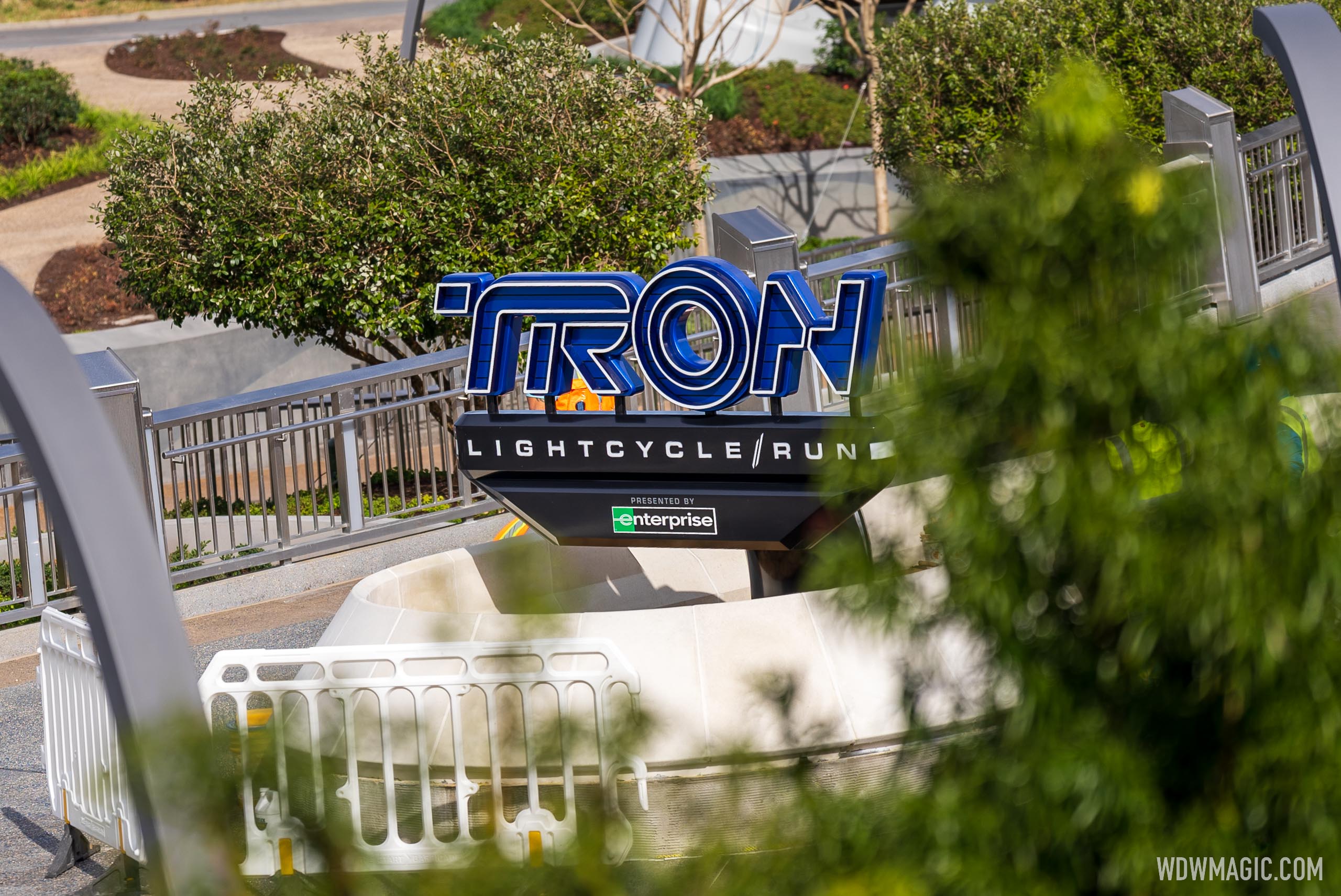 More views of the TRON Lightcycle Run marquee sign - Photo 5 of 11