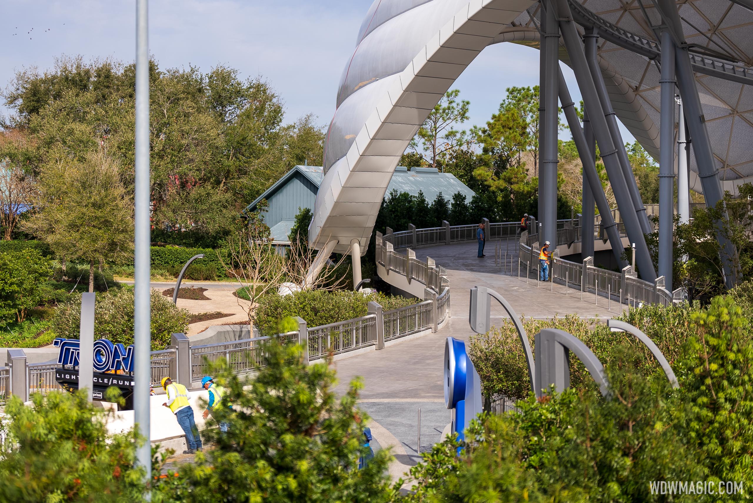 More views of the TRON Lightcycle Run marquee sign - Photo 9 of 11