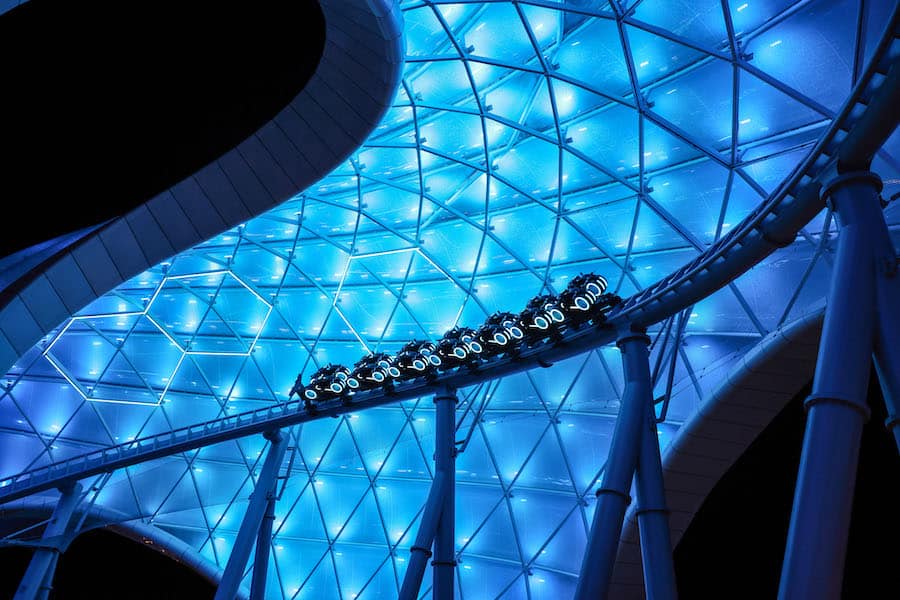 TRON Lightcycle Run Upload Conduit lighting effects - Photo 7 of 7