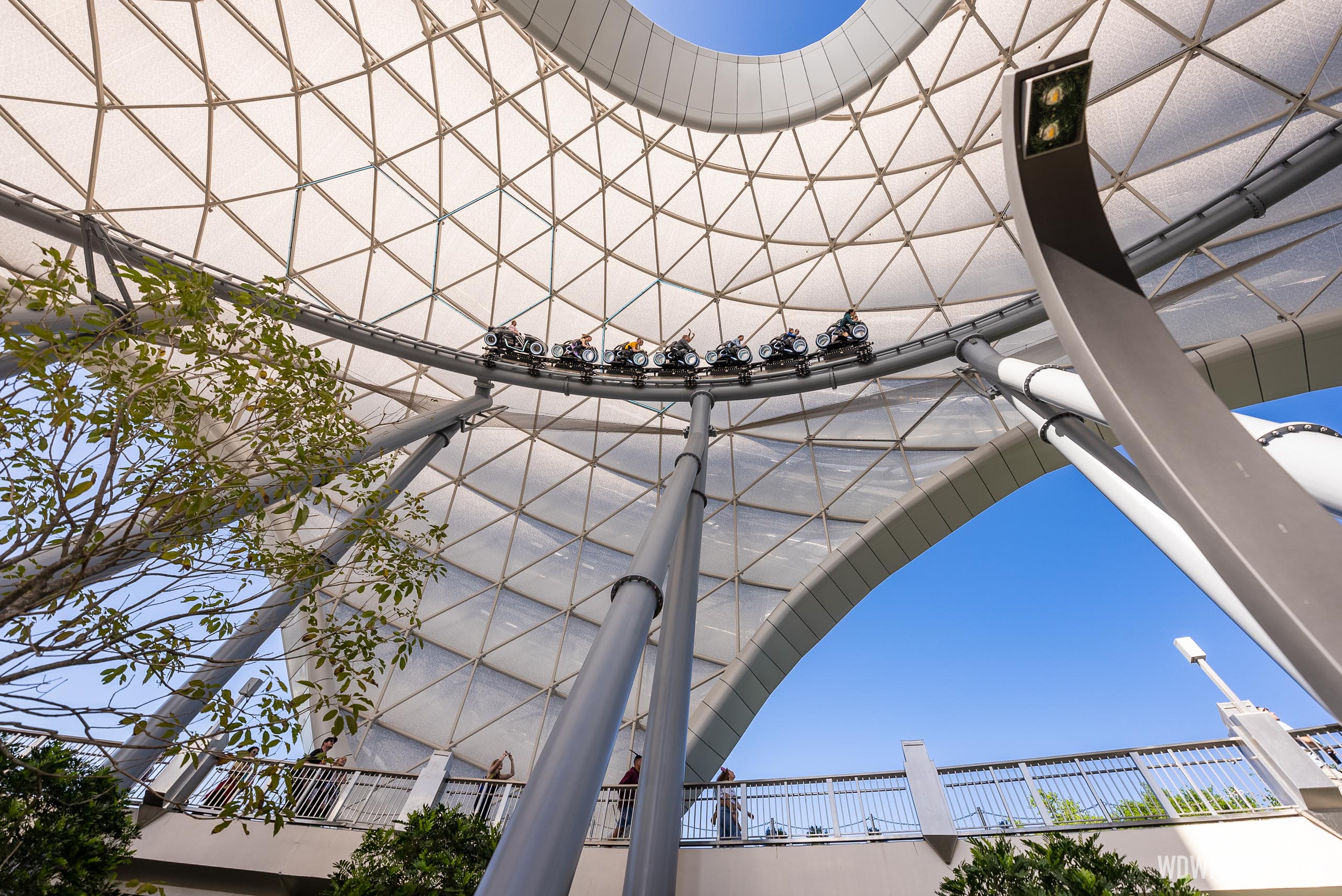 Tommorowland to Storybook Circus walkway via TRON Lightcycle Run ...