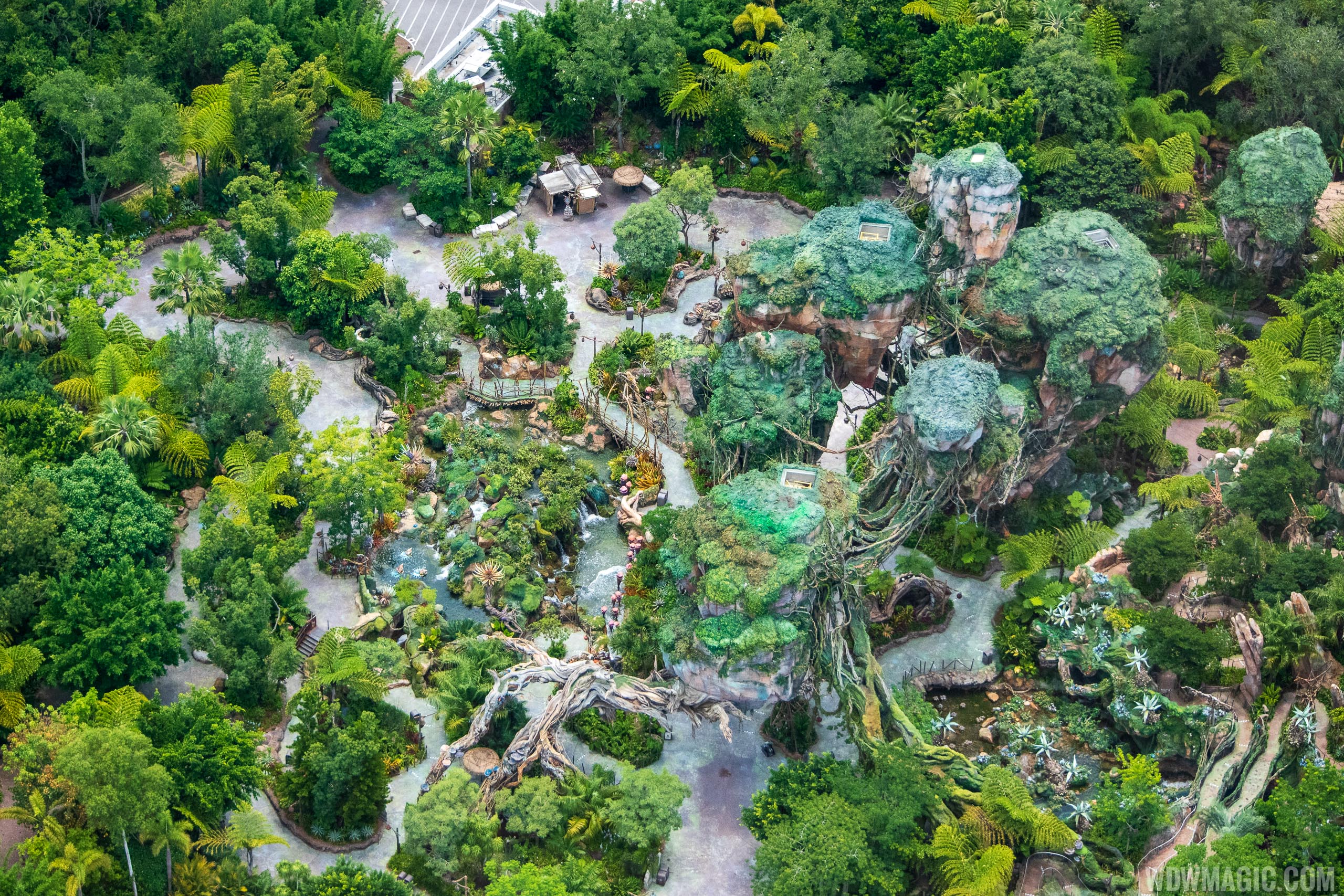 Pandora - The World of Avatar aerial view June 2020 - Photo 1 of 3