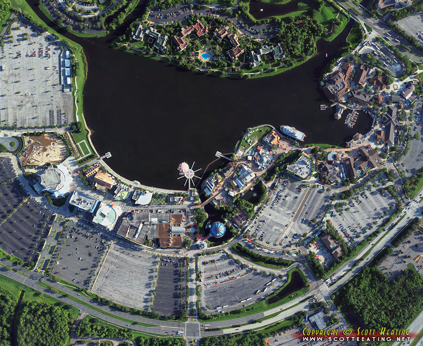 PHOTOS - Aerial view of the entire Disney Springs construction site