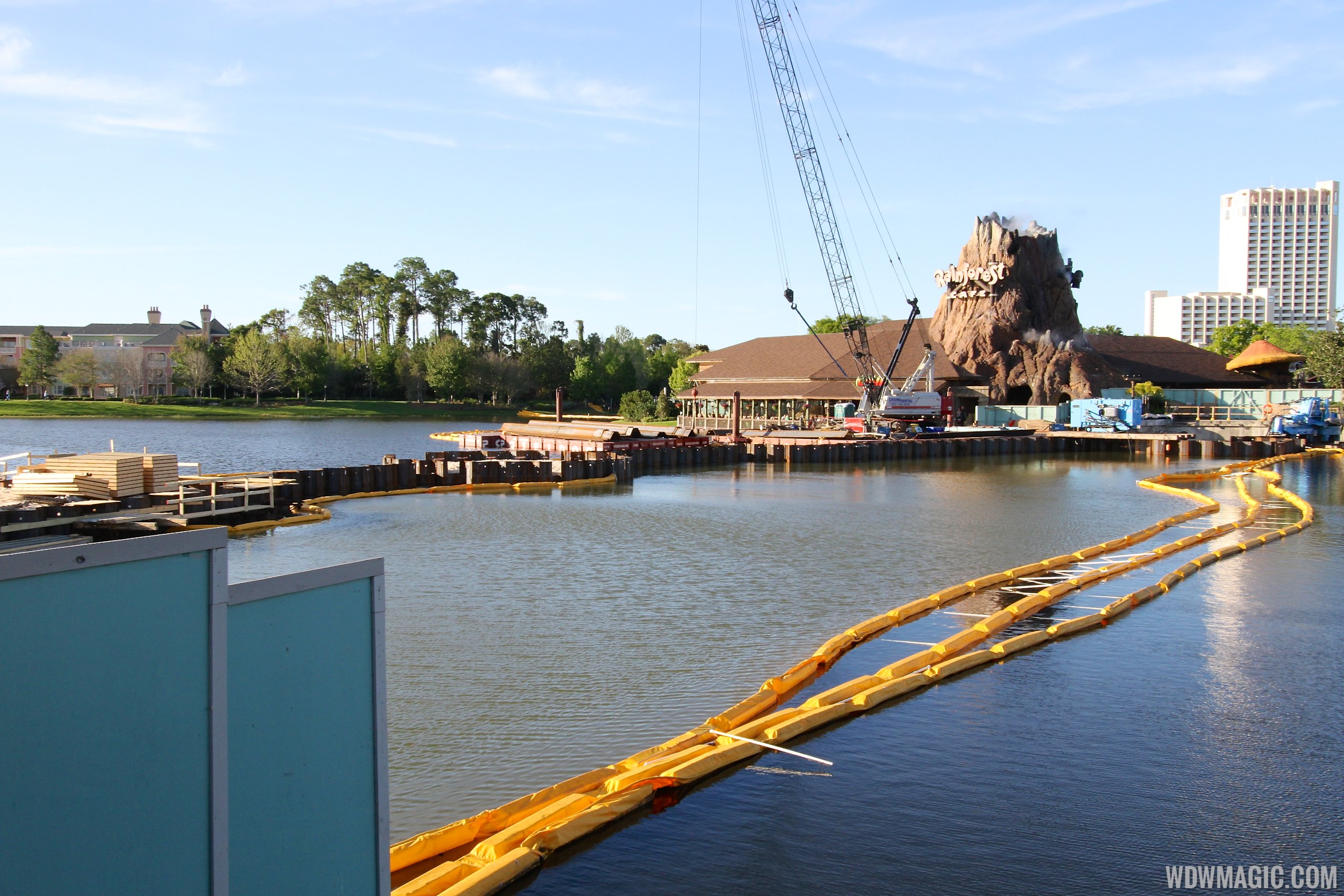 PHOTOS - Marketplace causeway bridge construction at Downtown Disney