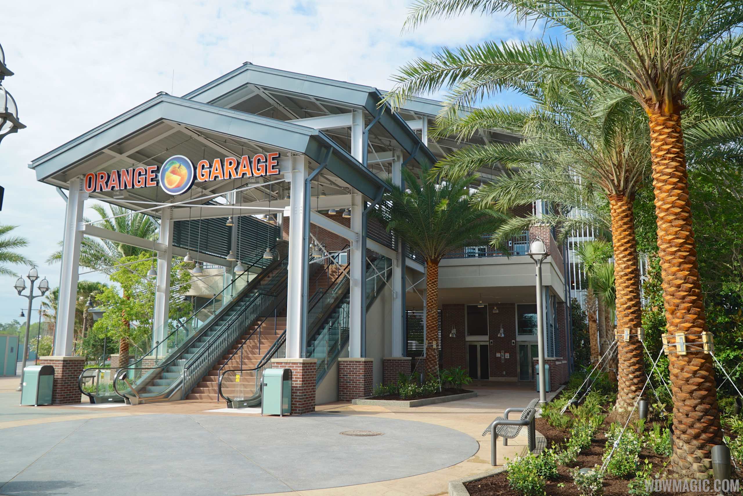 Disney Springs West Side Orange Parking Garage connector opening ...