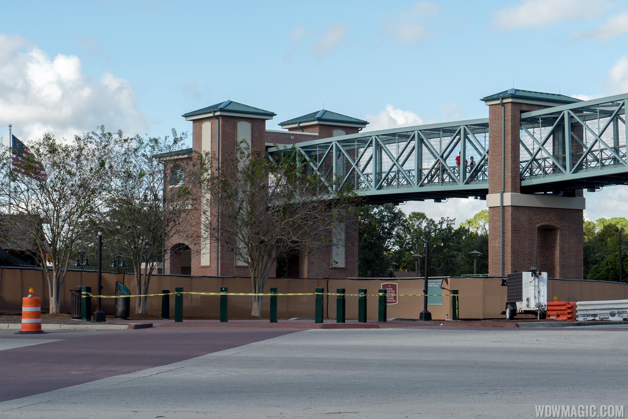 Second Disney Springs Buena Vista Drive pedestrian bridge completed ...