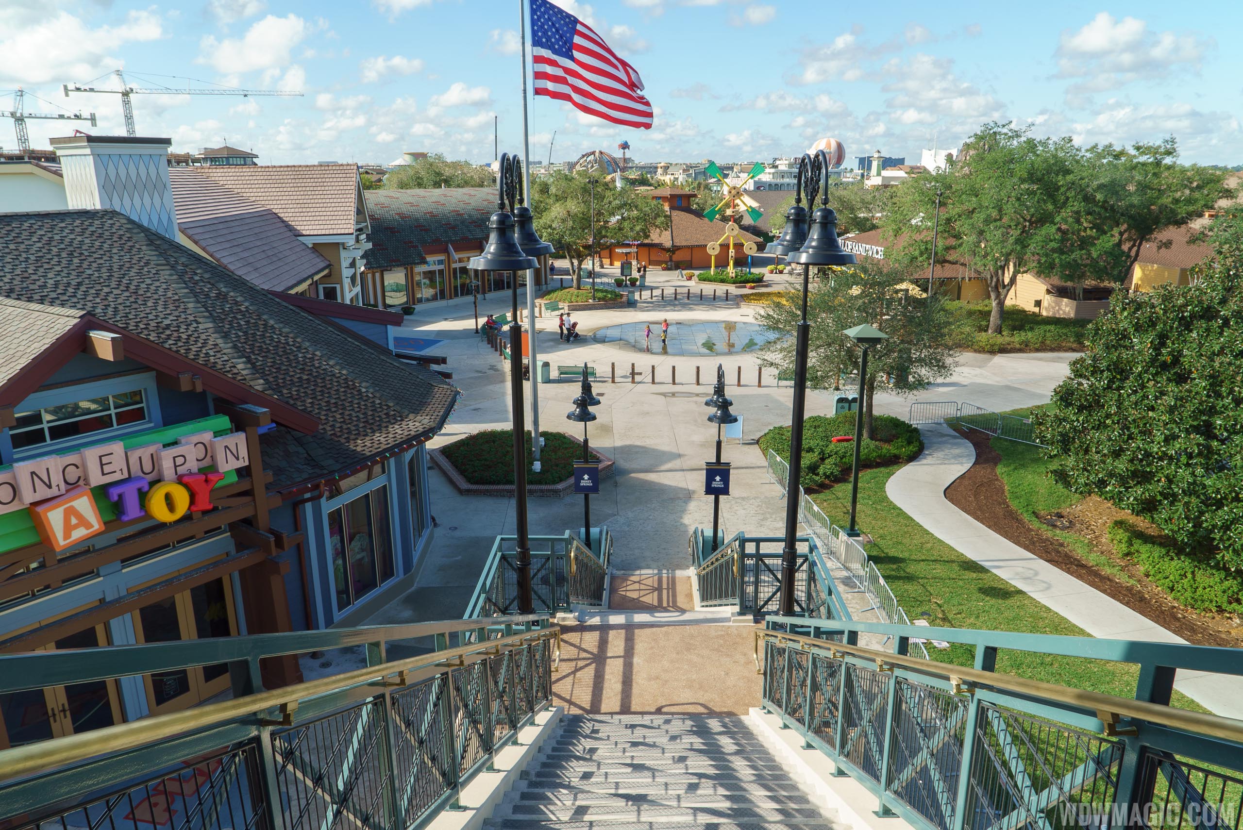 Second Disney Springs Buena Vista Drive pedestrian bridge completed ...