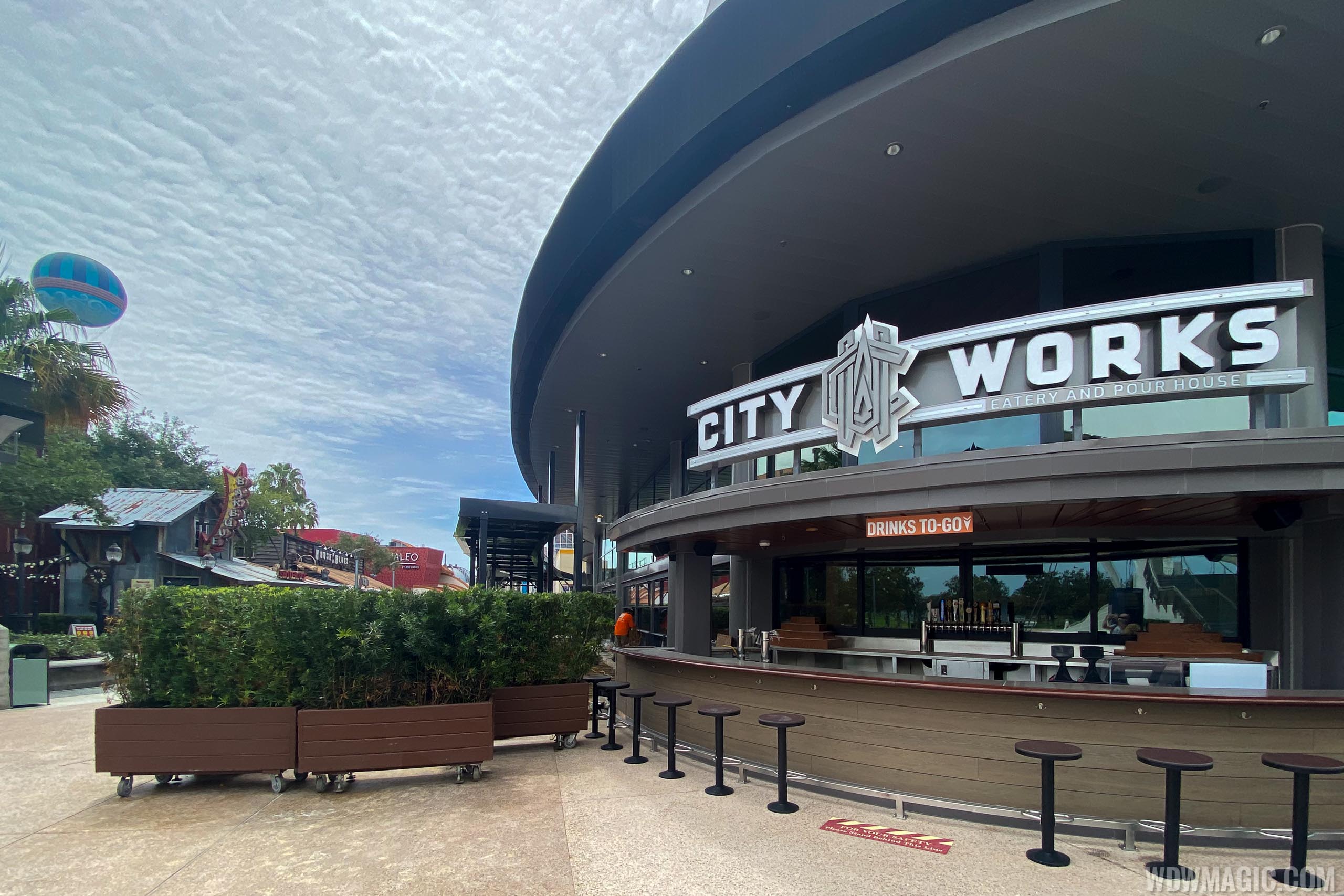 Canopy construction at City Works Eatery and Pour House - Photo 2 of 3