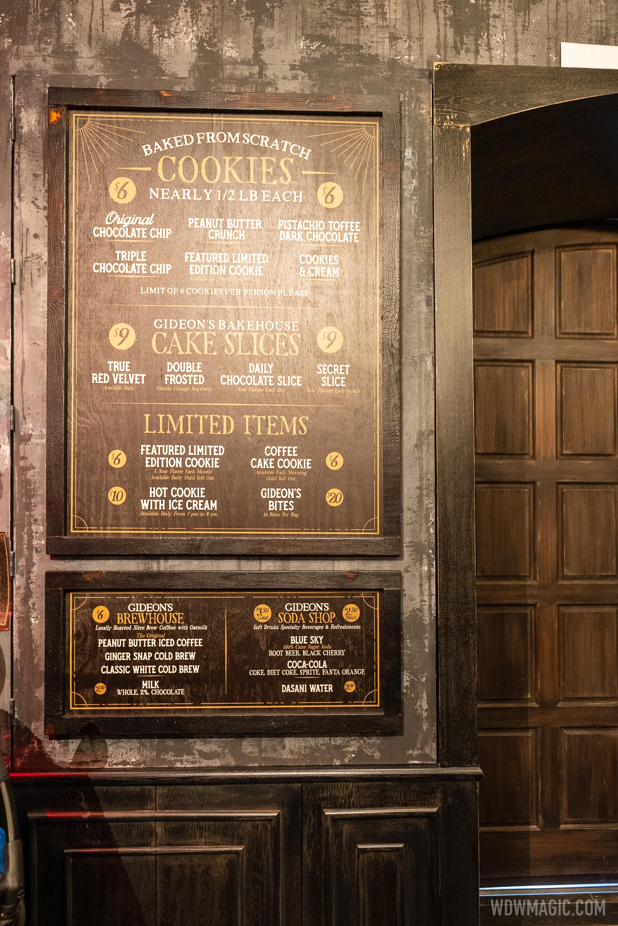 Gideon's Bakehouse Snack Menu - April 2022 | WDWMAGIC