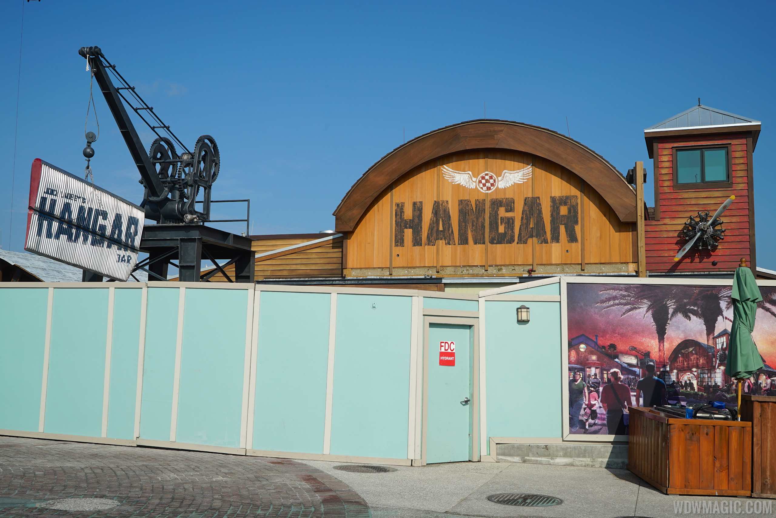 PHOTOS - Elaborate signage goes up at Jock Lindsey's Hangar Bar in ...