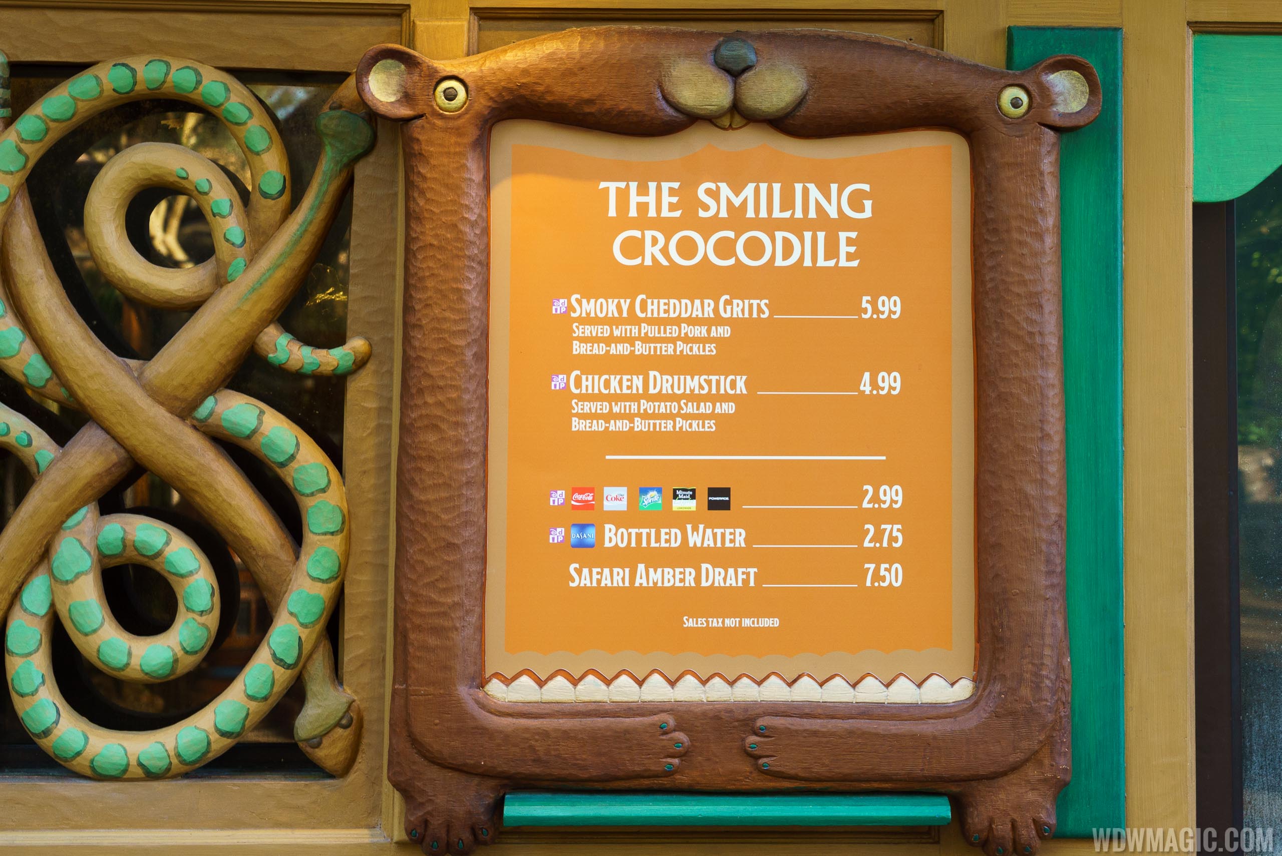 The Smiling Crocodile Lunch And Dinner Menu - October 2025 | WDWMAGIC