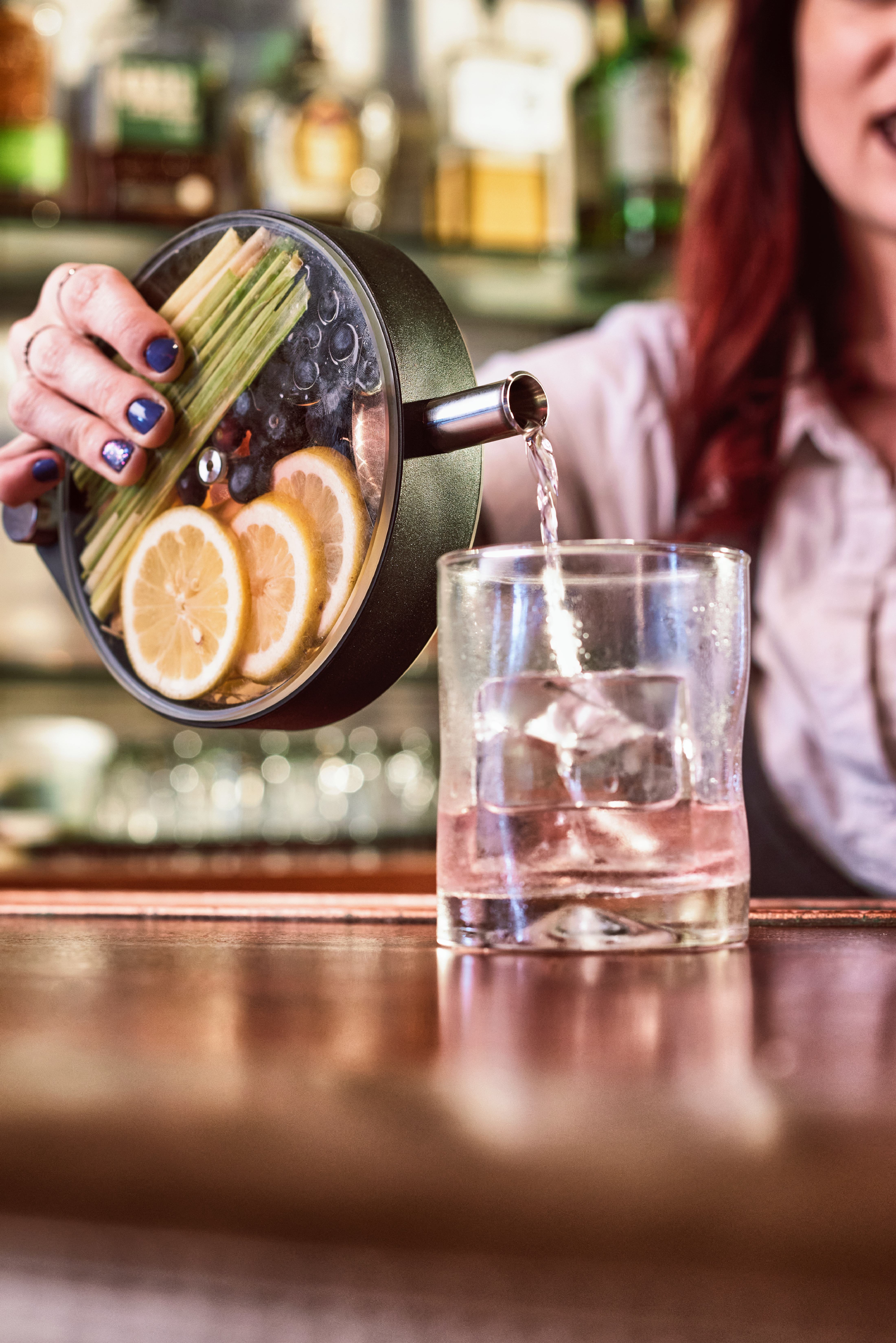 Porthole cocktails at The Edison Disney Springs