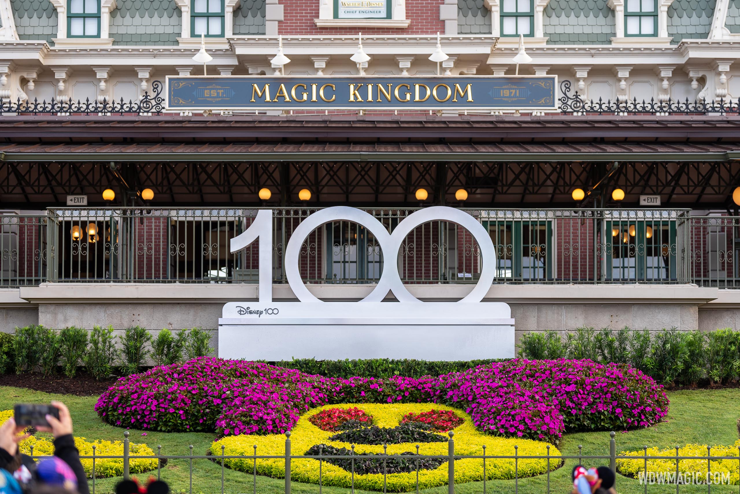 Disney100 main entrance decor at Magic Kingdom - Photo 4 of 5