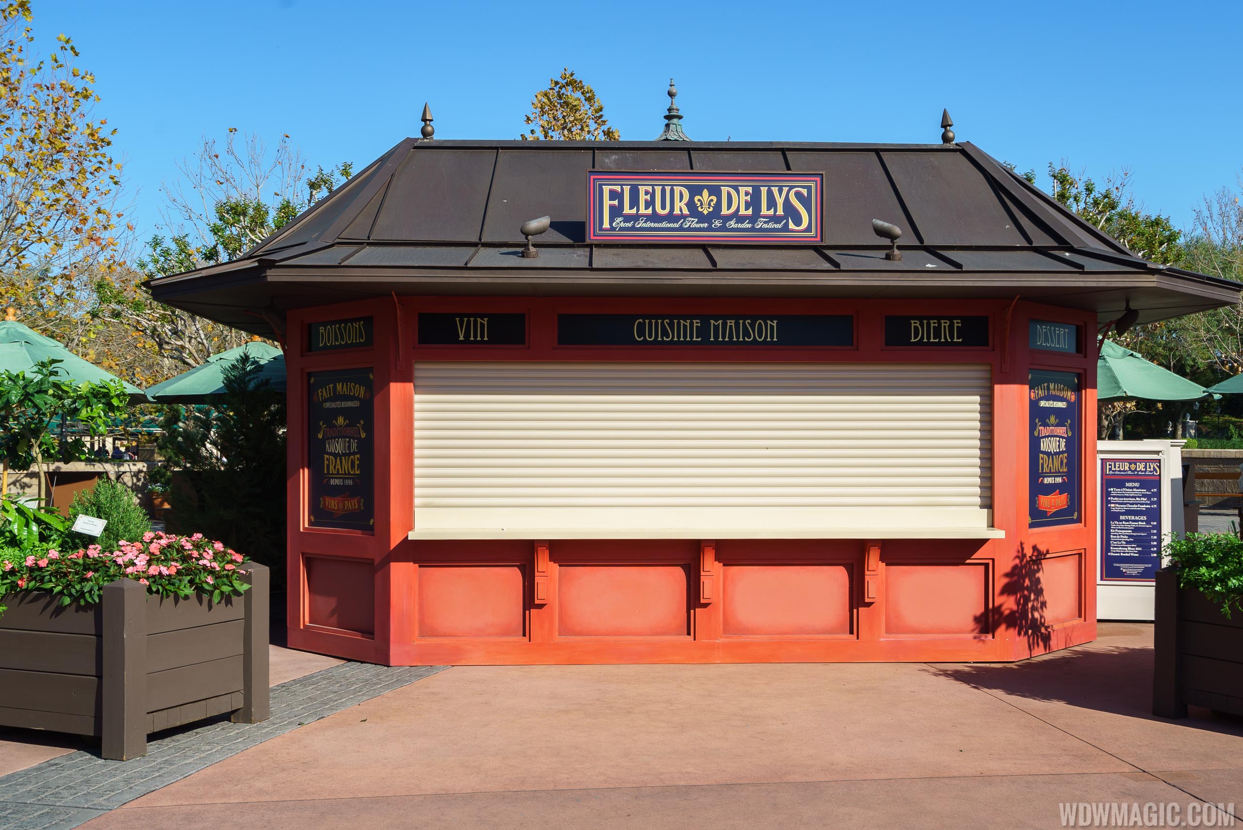 2017 Epcot Flower and Garden Festival Outdoor Kitchen kiosks and menus ...