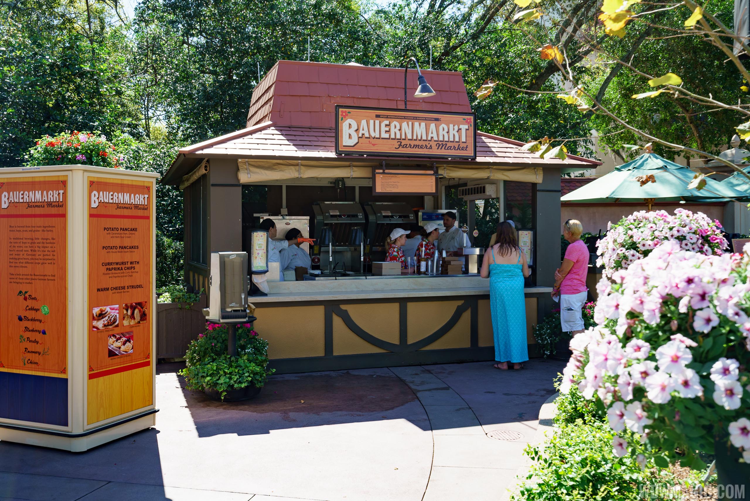 2017 Epcot Flower and Garden Festival Outdoor Kitchen kiosks and menus ...
