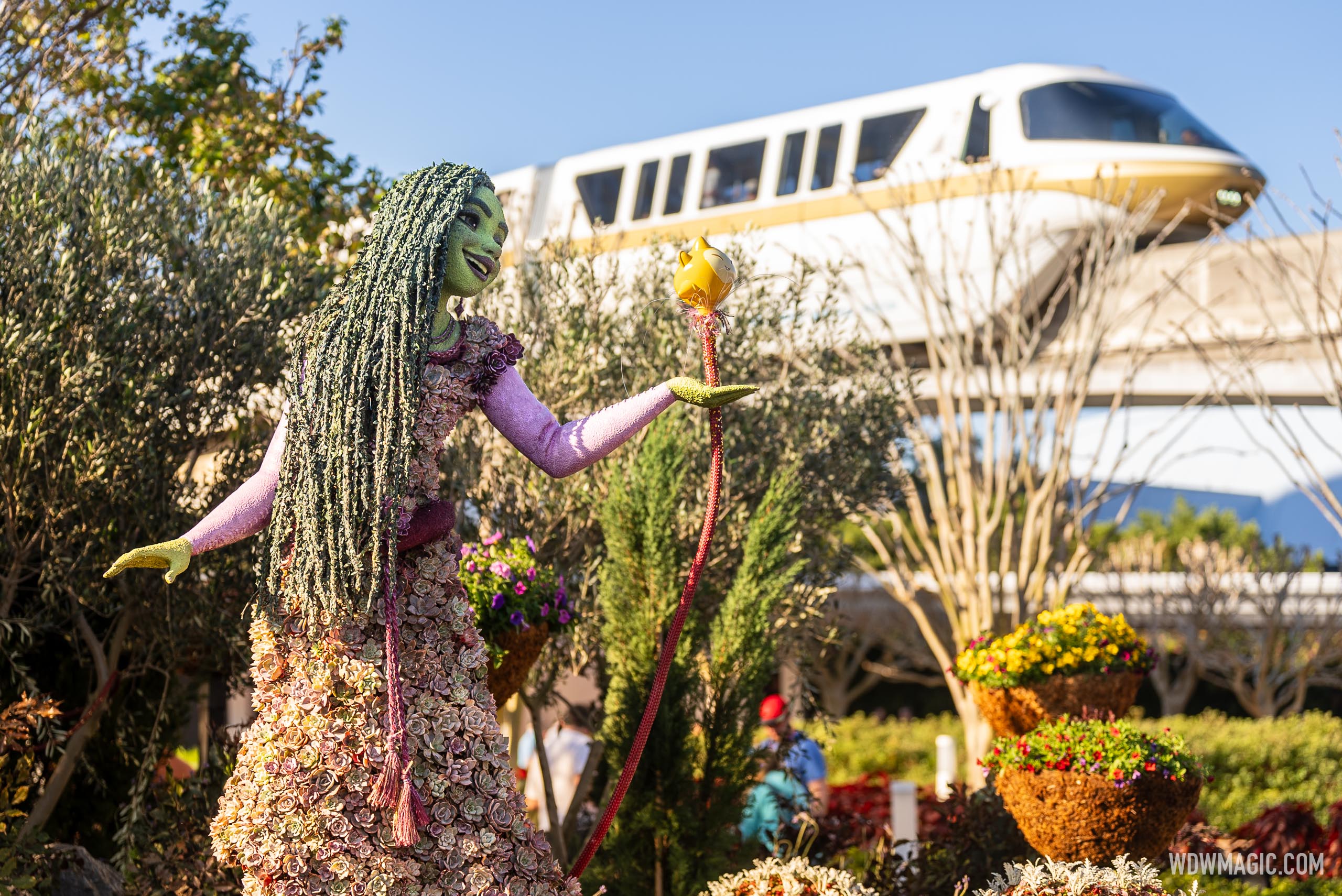 Wish main entrance display for the 2024 EPCOT International Flower and ...